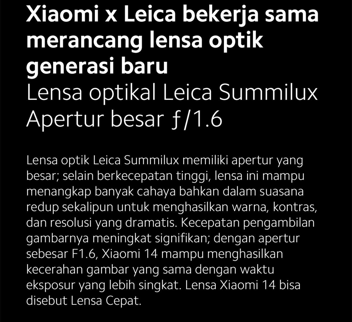 Jual Xiaomi 14 (12/256GB) | Snapdragon® 8 Gen 3 | Leica 75mm | Light ...
