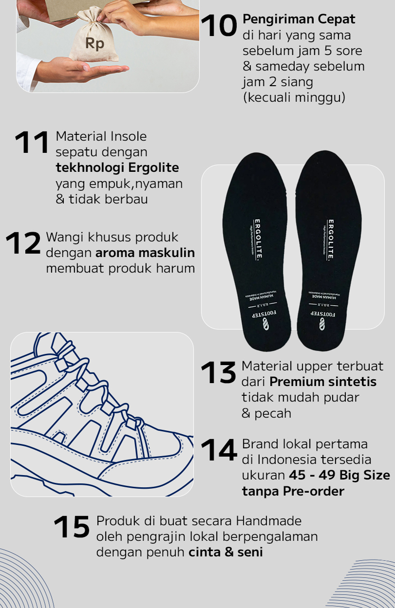 Jual Footstep Footwear Sandal Pria Jepit Octa Lux Black Original Sandal ...