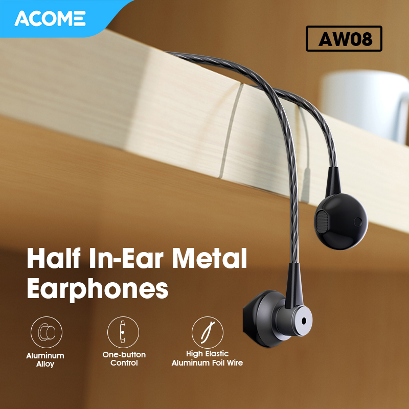 Jual Acome Wired Earphone Headset AluminumAlloy Garansi Resmi 1 thn ...