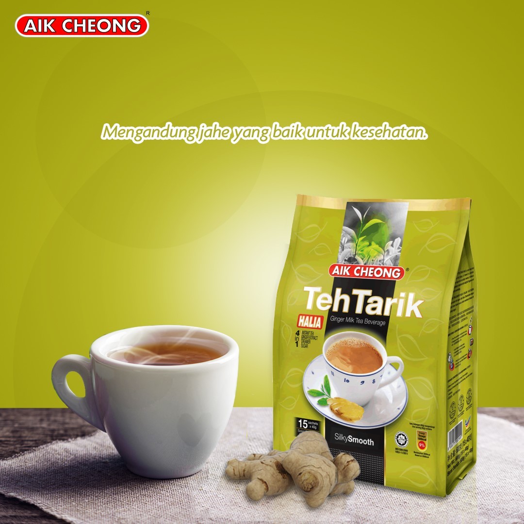 Jual Aik Cheong Teh Tarik Halia Khas Malaysia Teh dengan Jahe 12 sachet ...