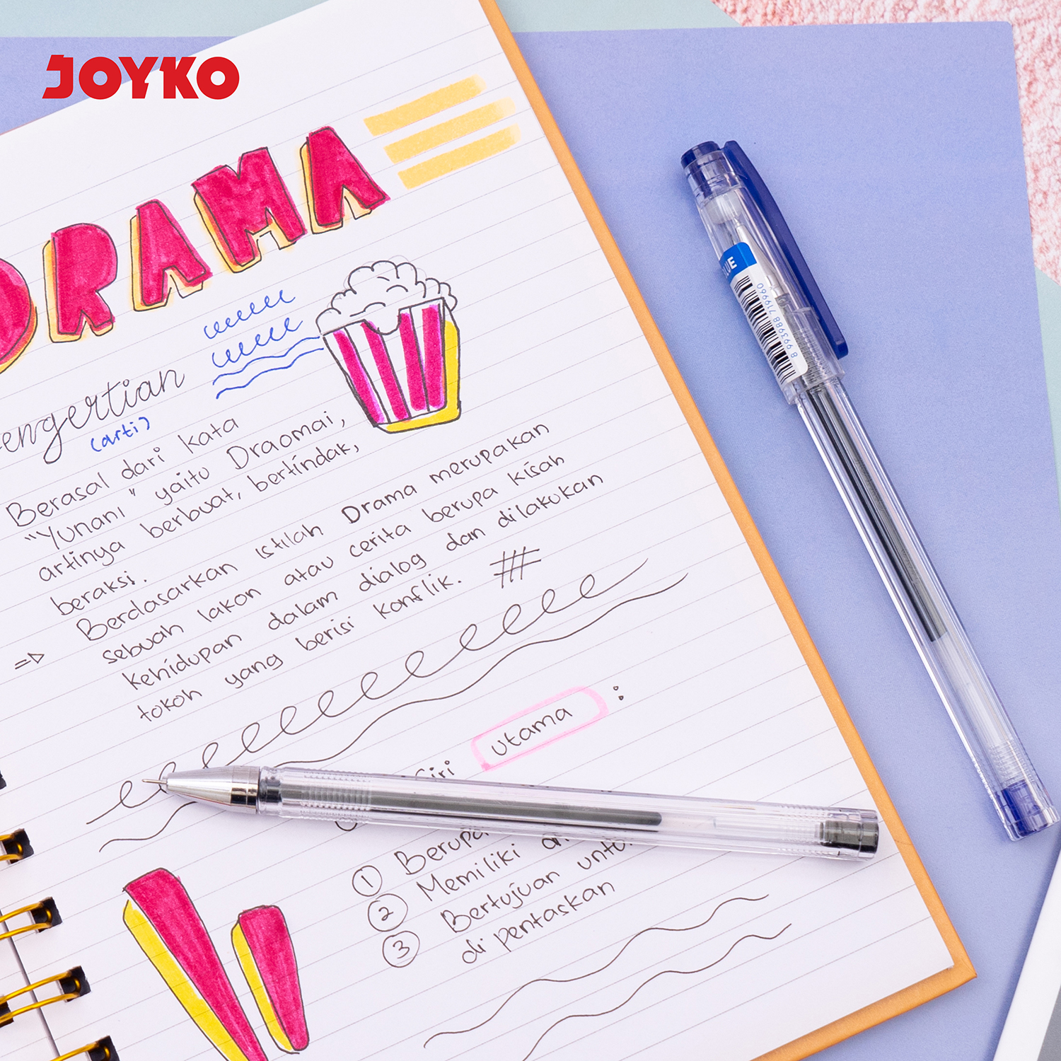 Jual Gel Pen Pulpen Pena Joyko GP-401 I-Tech 0.28 mm | Shopee Indonesia