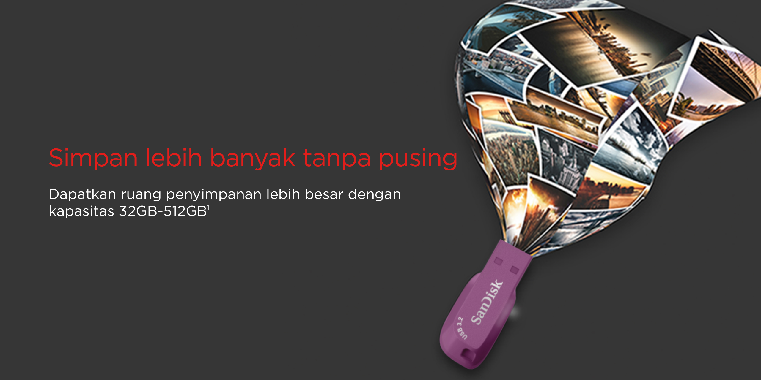 Jual SanDisk CZ410 Ultra Shift 32GB USB 3.2 (Purple / Ungu) - Flash ...