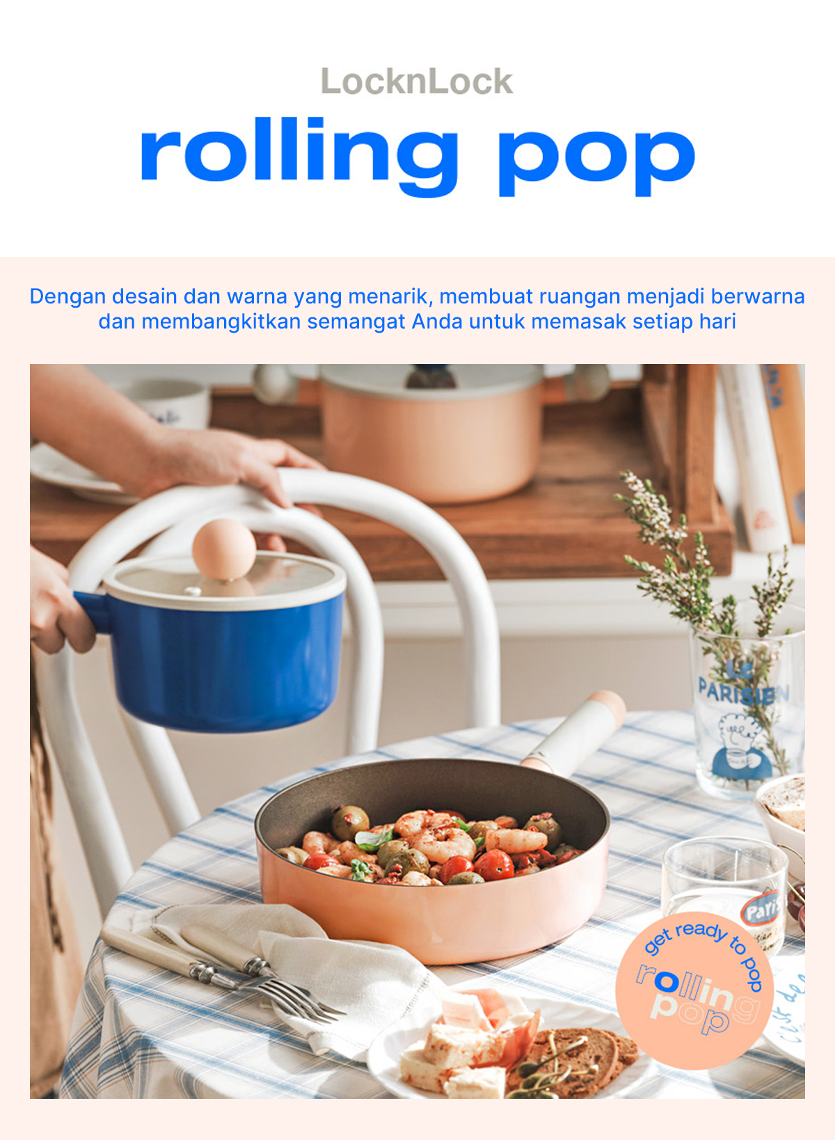 Jual LocknLock Wajan Cookware Rolling Pop | Shopee Indonesia