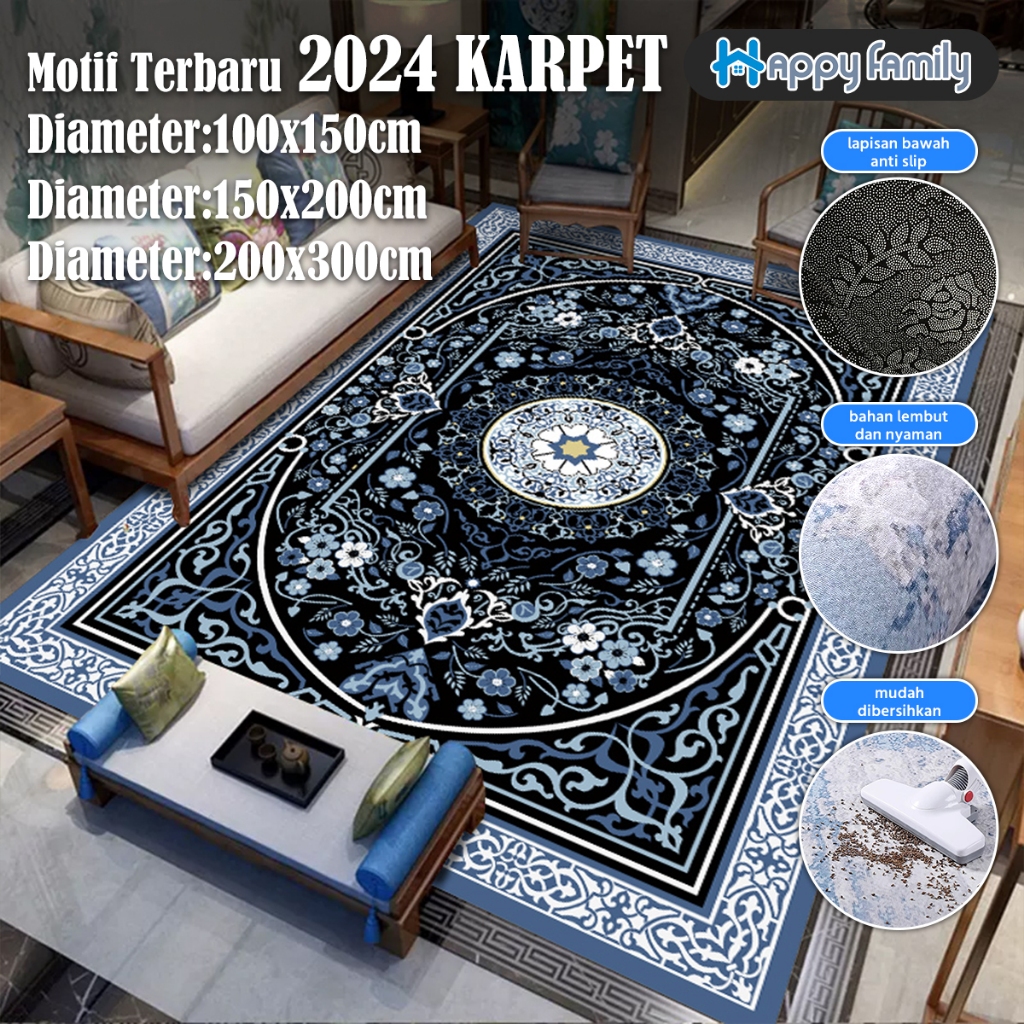 Jual (HF) LOKAL Karpet Lantai Eropa Style 3 UK 100x150cm / 150x200cm ...