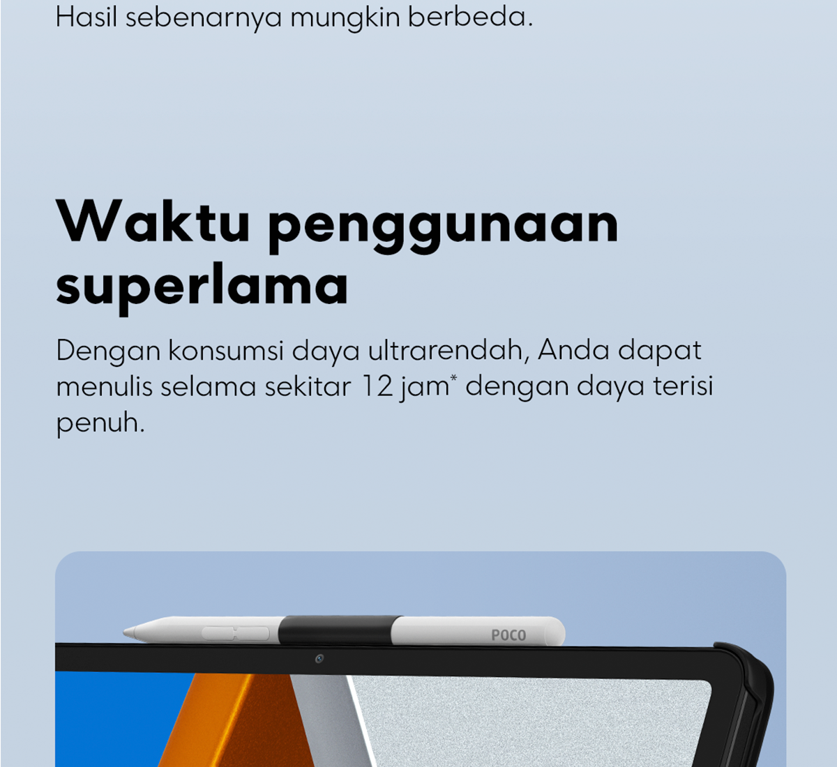 Jual POCO Smart Pen | 4096 level sensitivity | 240 Hz Touch sampling ...