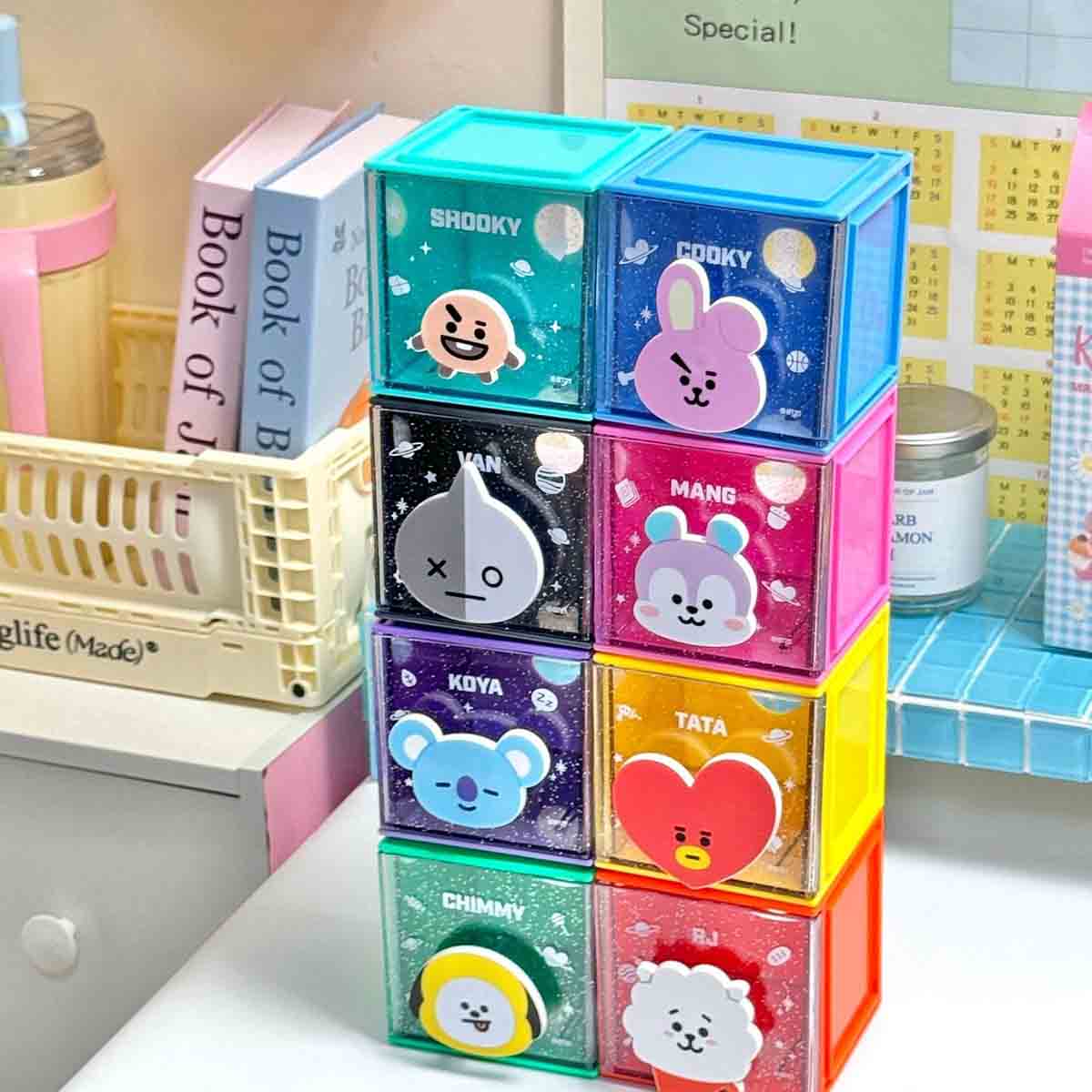 Jual Miniso x BT21 Collection Kotak Penyimpanan Desktop Kubus ...