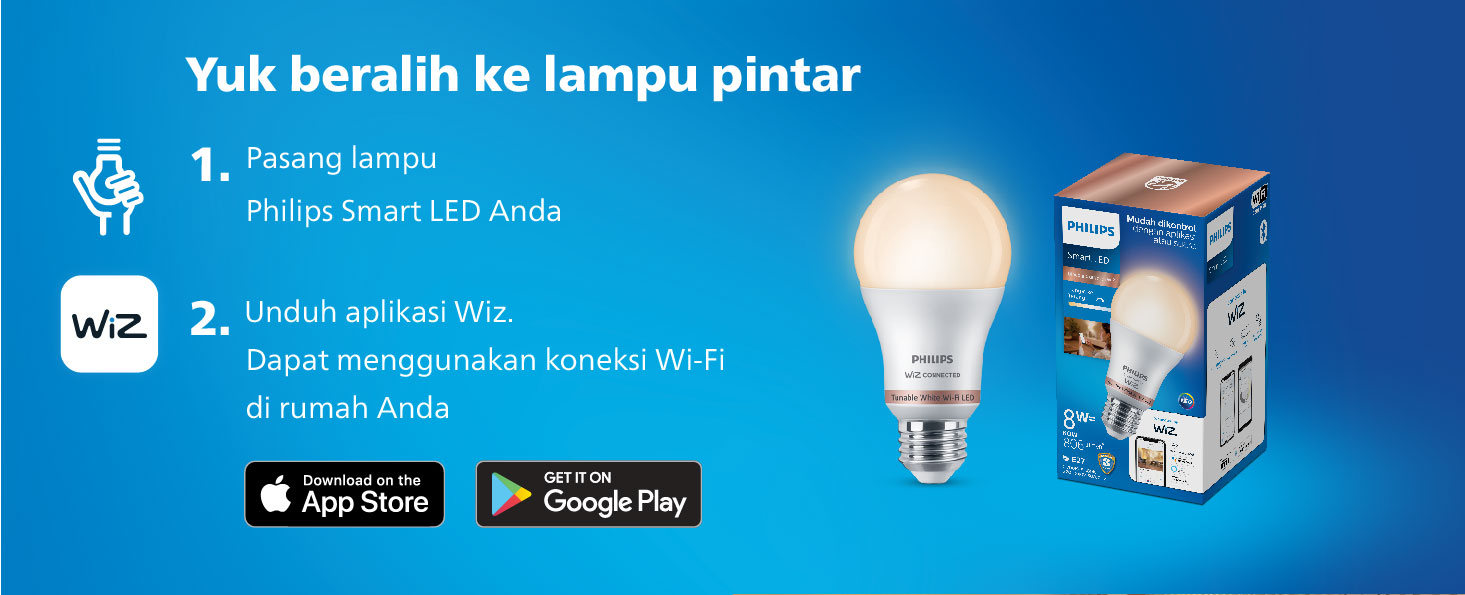 Jual Philips Lampu Smart WiFi LED 8W With Bluetooth - Tunable White ...