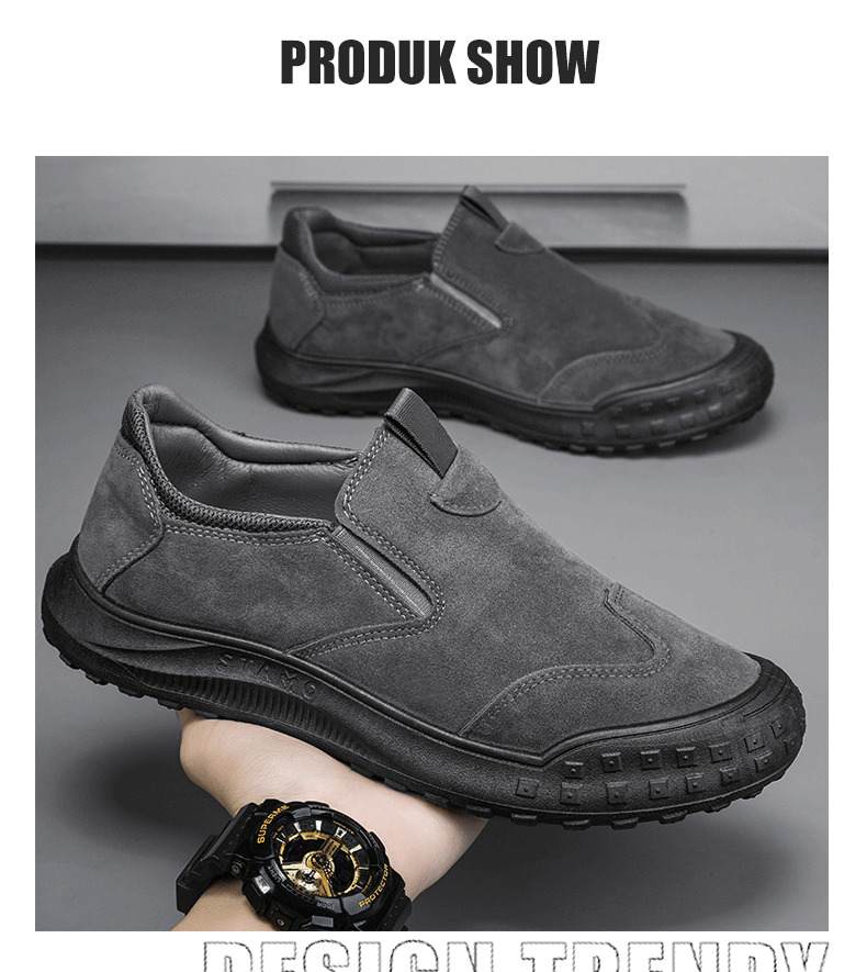 Jual Leedoo Sepatu Pria Kerja Slip On Pria Kekinian Sepatu Formal Kuliah Outdoor Kerja Shoes ...