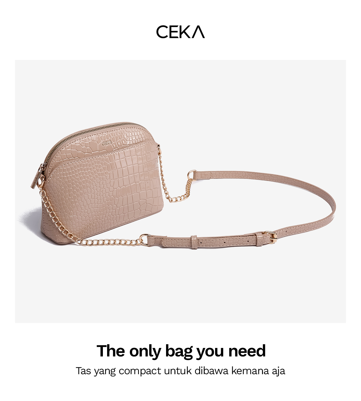 Jual CEKA Tas Selempang Wanita Fashion Sling Bag Chain Shoulder Bag ...
