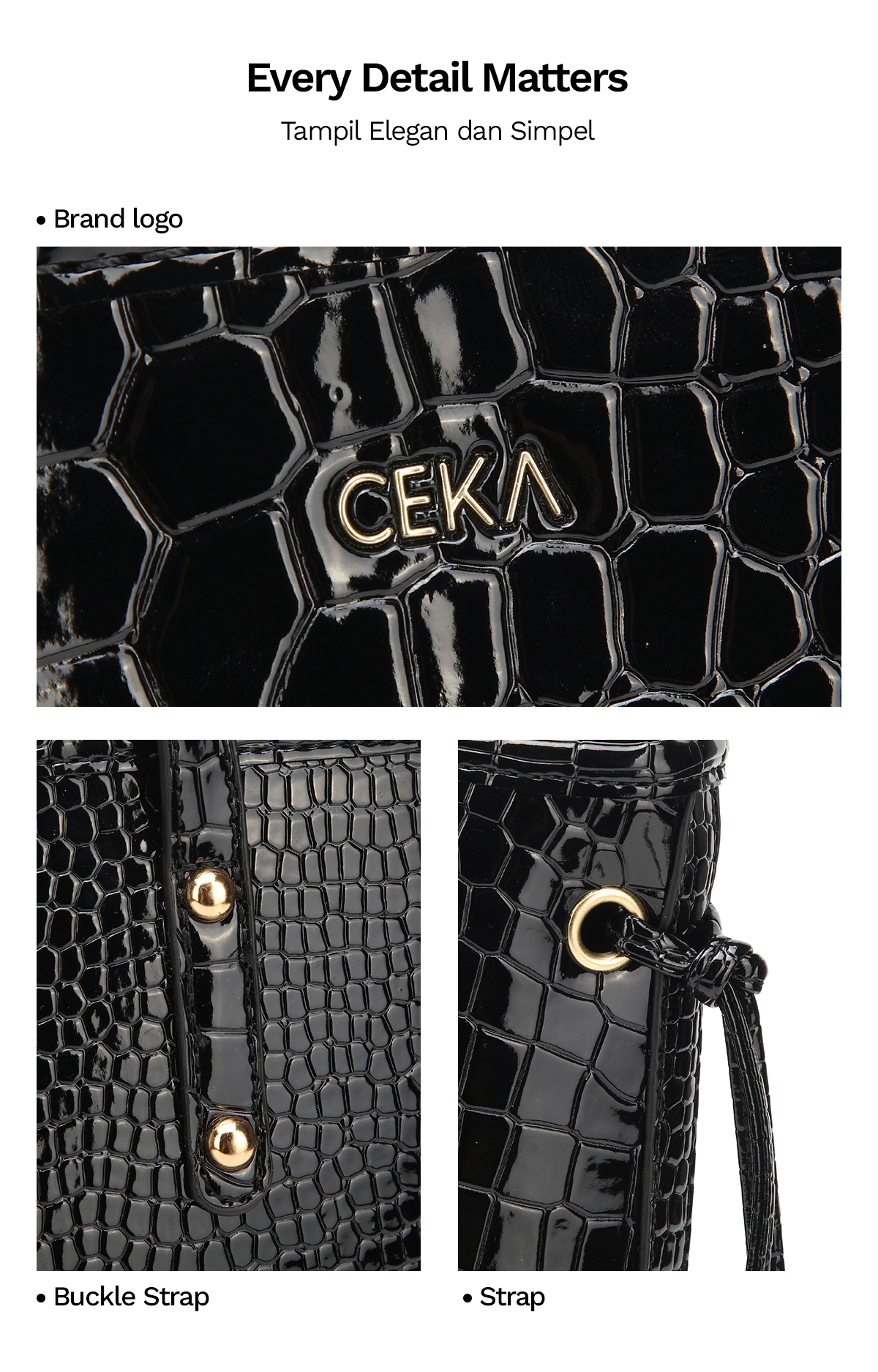 Jual CEKA Tas Wanita Tas Selempang Totebag Wanita 2 In 1 Tas Jinjing ...