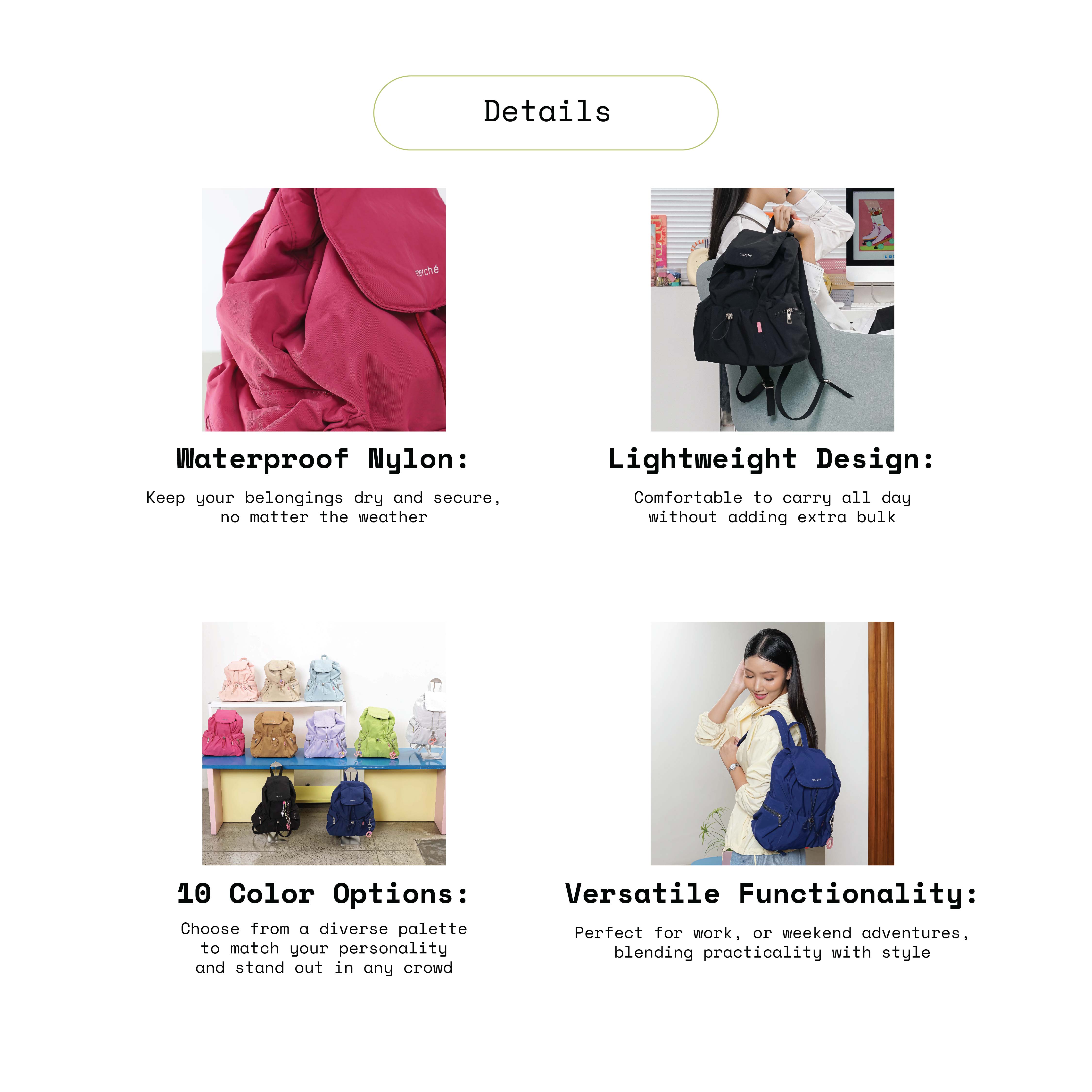 Jual Merche Tas Wanita Backpack Becca | Shopee Indonesia
