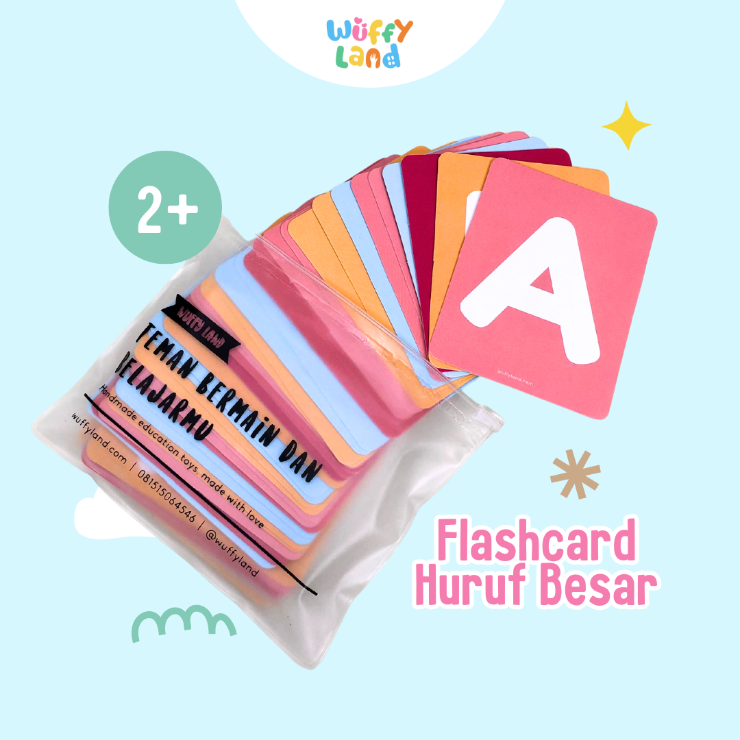 Jual Wuffyland Flashcard Huruf Besar Pra Membaca Mainan Edukatif Anak 2 ...