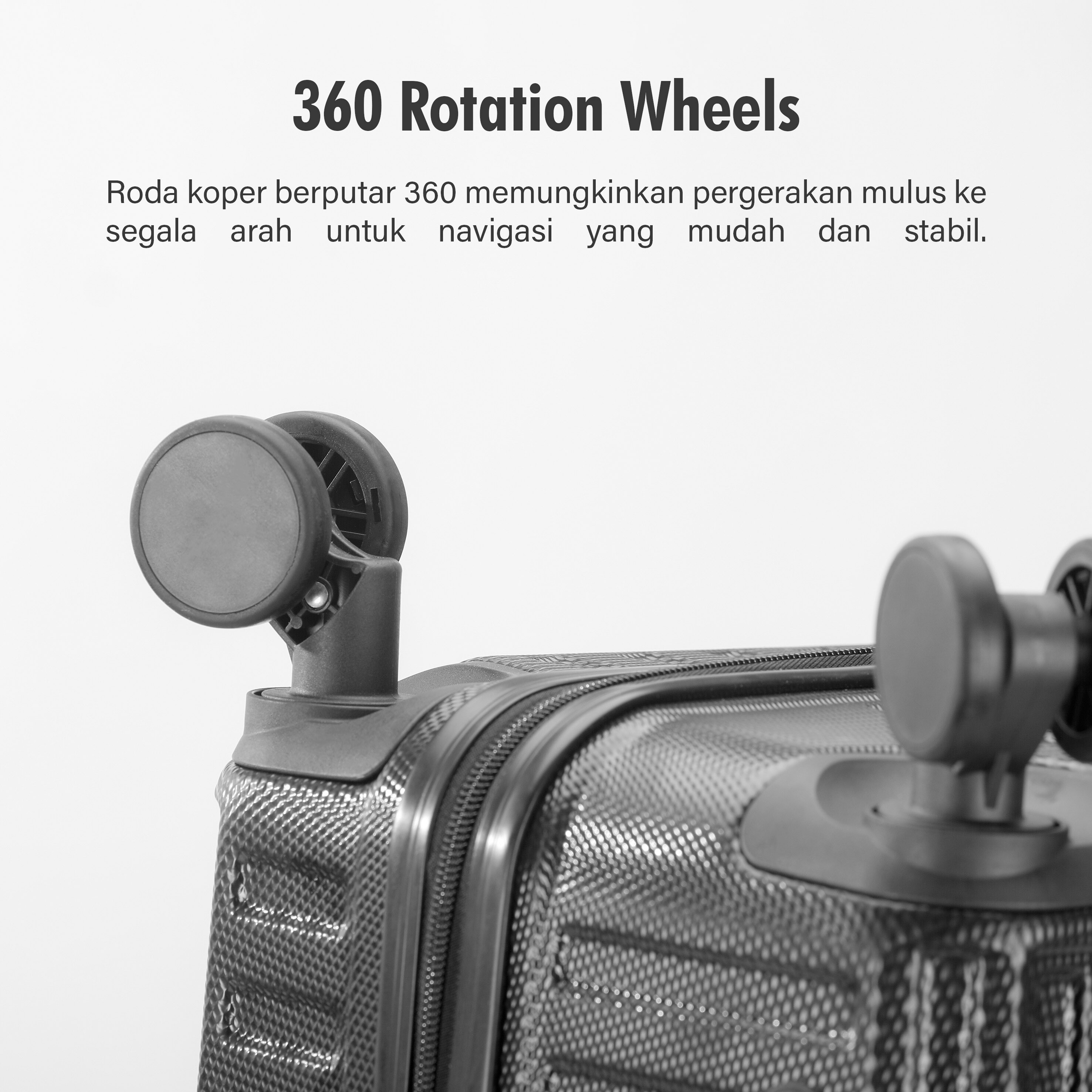 Jual Roaming Koper Size Kabin & Bagasi Trunk Besar Double Zipper Anti ...
