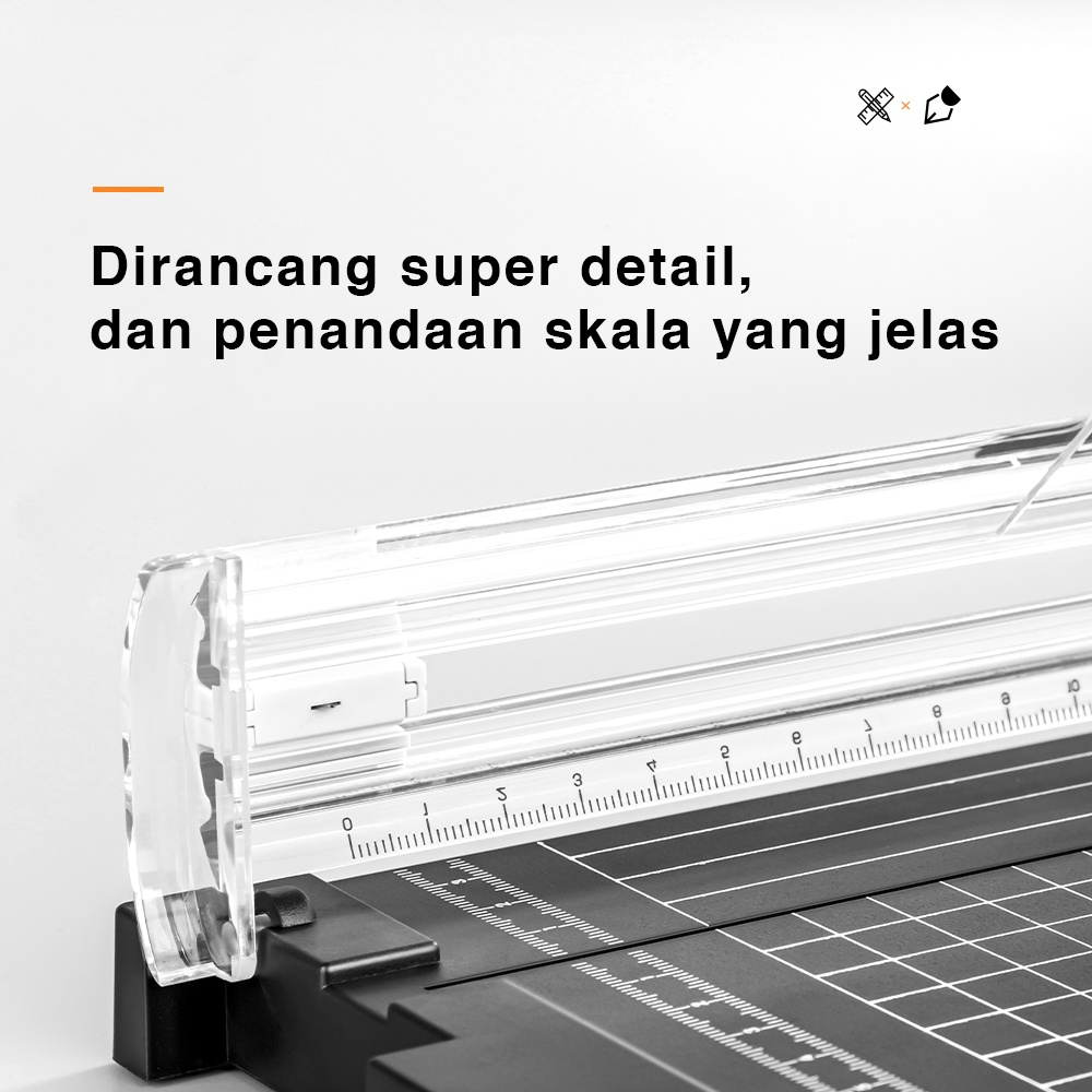 Jual Deli Small Paper Trimmer Portable/ Pemotong Kertas Kecil A4 A5 ...