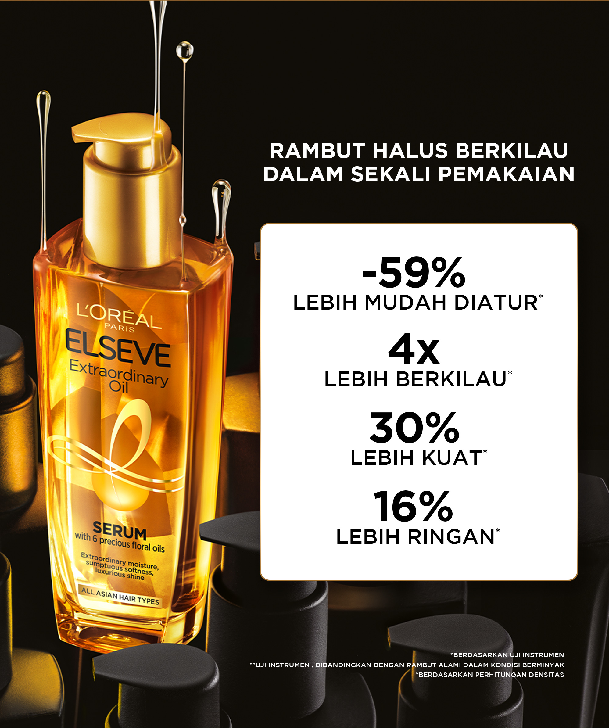 Jual L'Oreal Paris Elseve Extraordinary Oil Gold Hair Treatment Serum ...