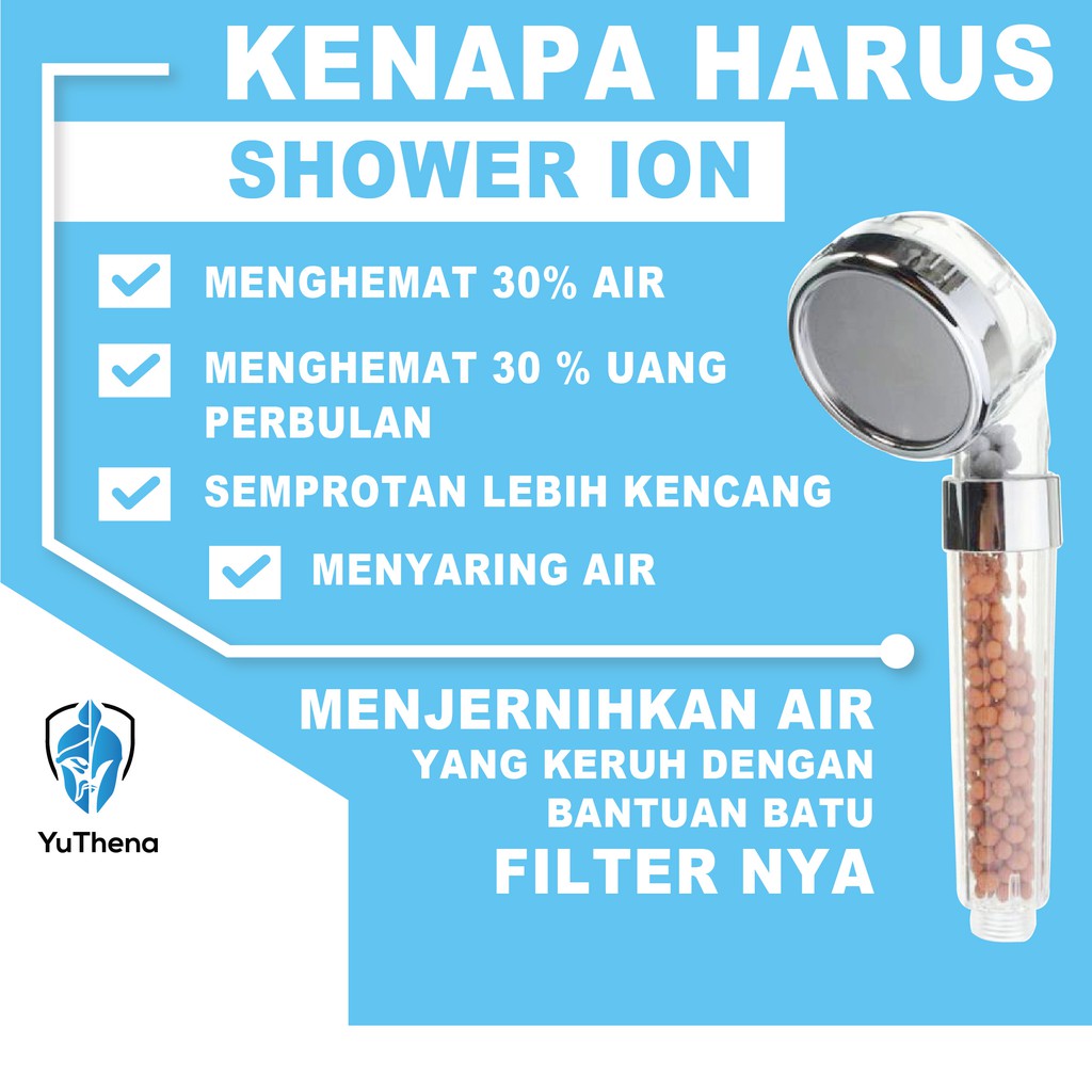 Jual Shower Kamar Mandi Satu Set Dengan Selang dan Gantungan Shower ...