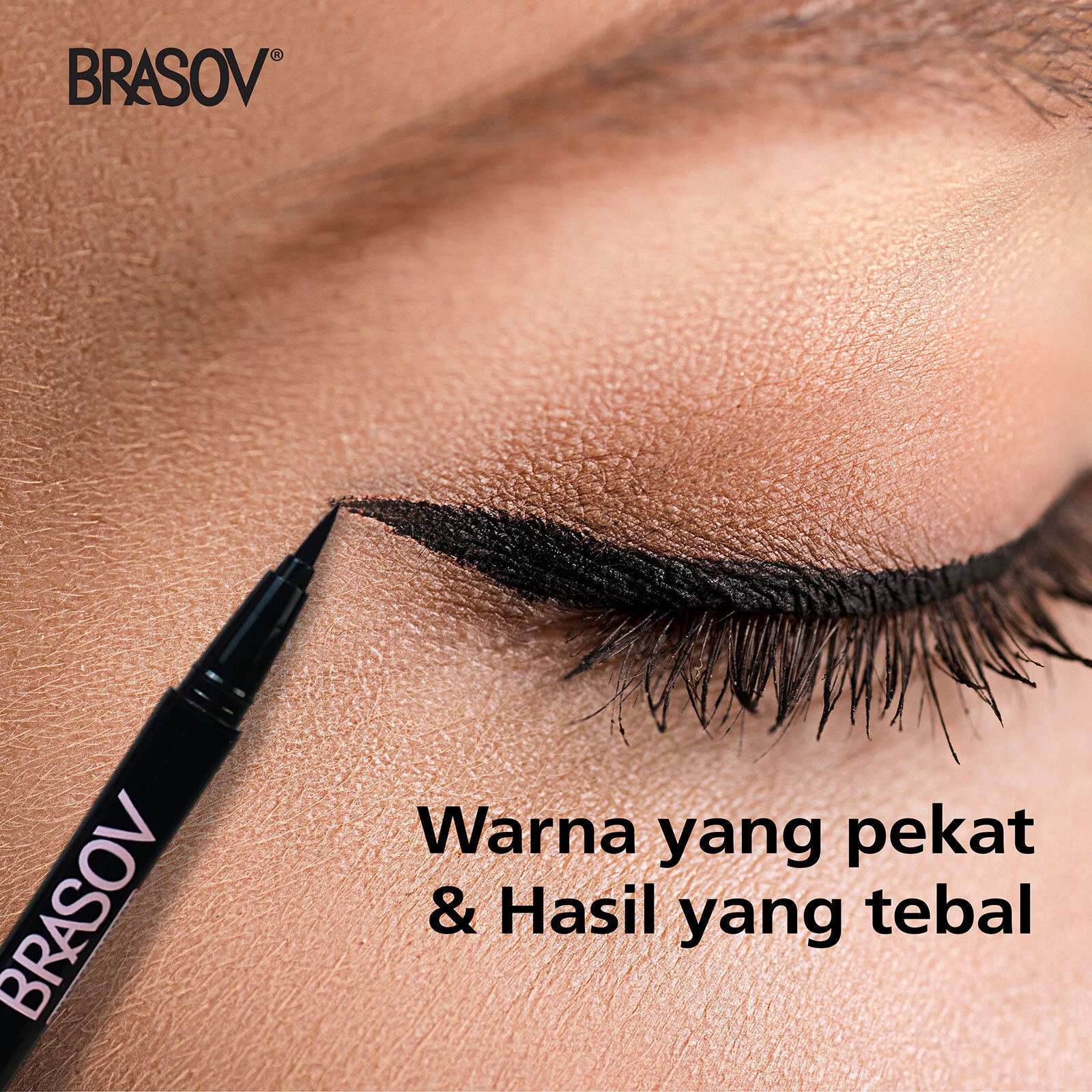 Jual BRASOV Pulpen Eyeliner Netto 2 ML Perfect Black Waterproof Liquid ...