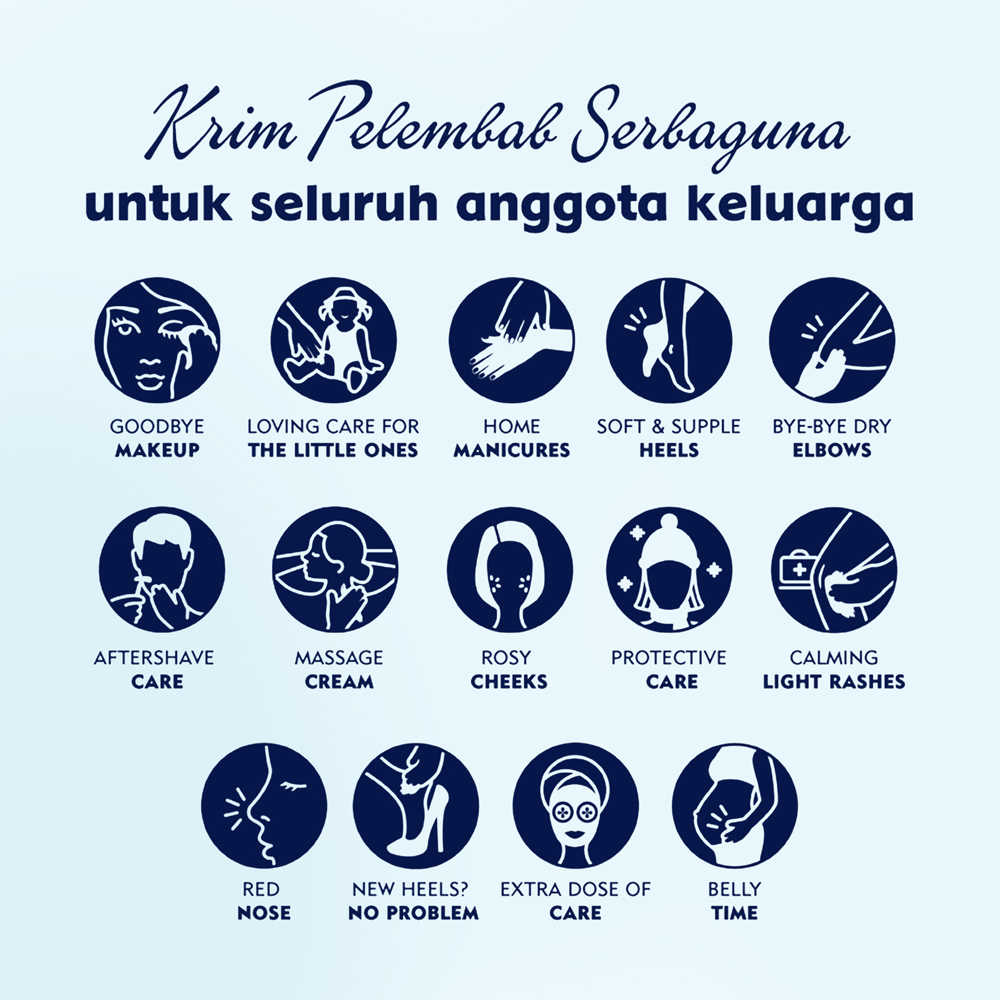 Jual NIVEA Cream Moisturizer Creme Tin 60ml - Hand body krim cream ...