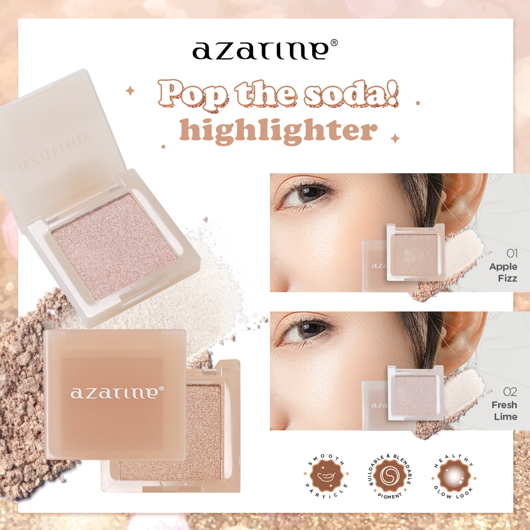 Jual Azarine Pop The Soda! Highlighter [3 gr] [EXP 8/2026] | Shopee ...