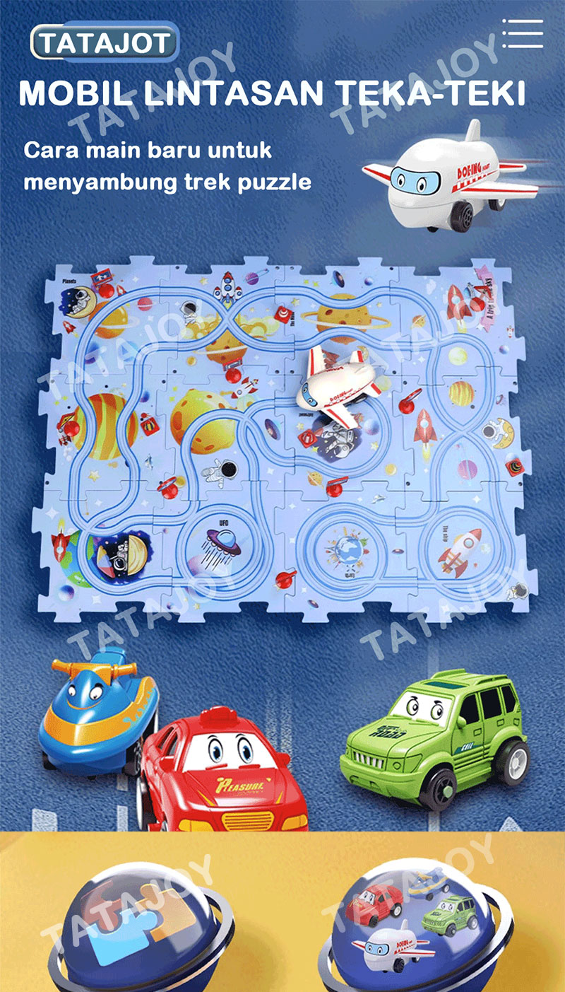 Jual Tatajoy Mainan Puzzle Track DIY Elektrik Anak Set Mainan Puzzle ...