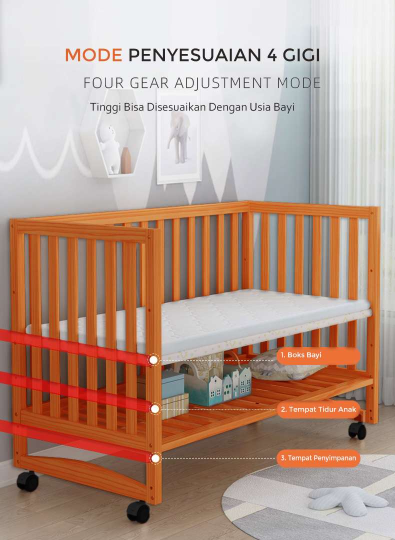 Jual box bayi / tempat tidur bayi / tempat tidur anak / ranjang bayi ...