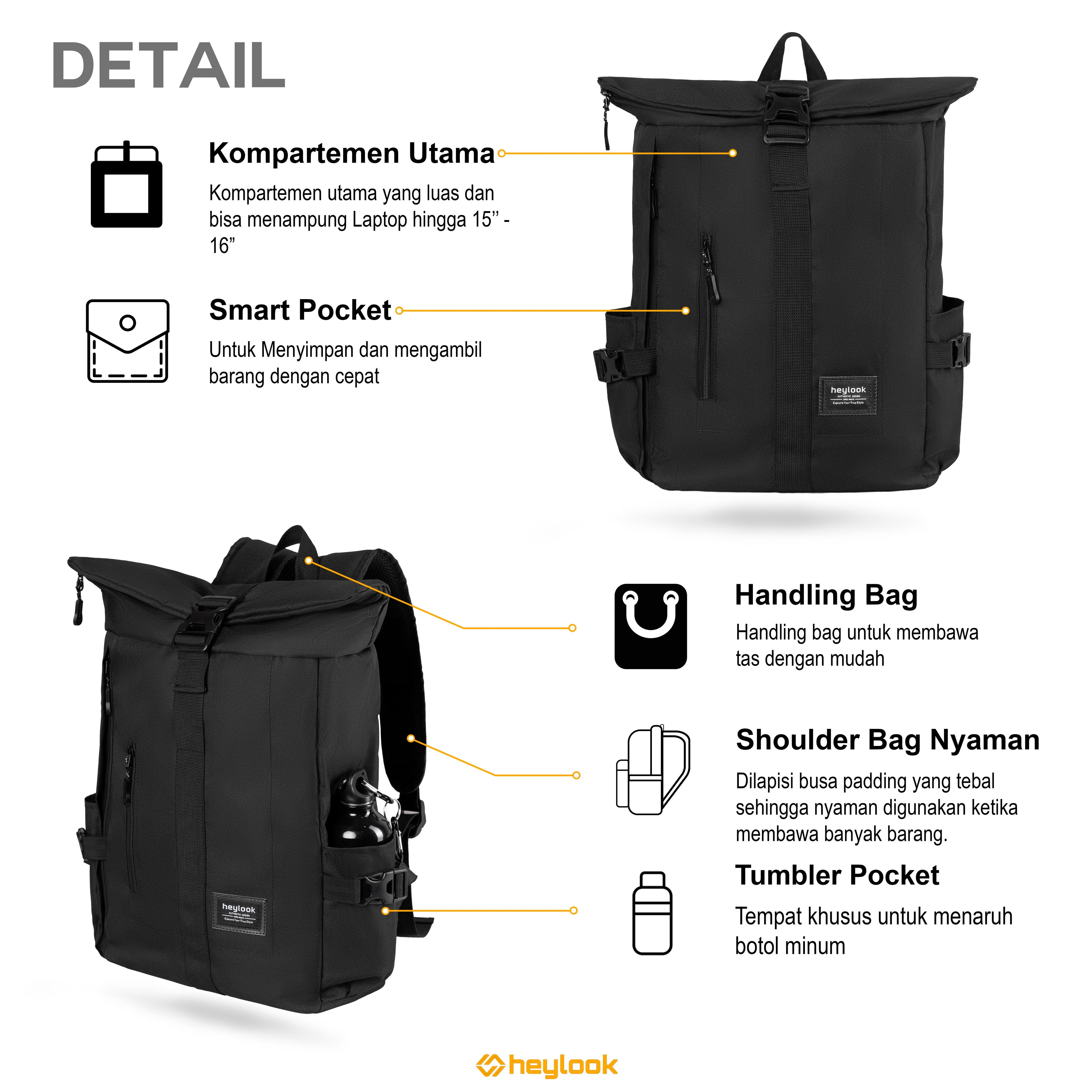 Jual HEYLOOK Official - (Paket Hemat Pelajar) Tas Ransel Laptop ...