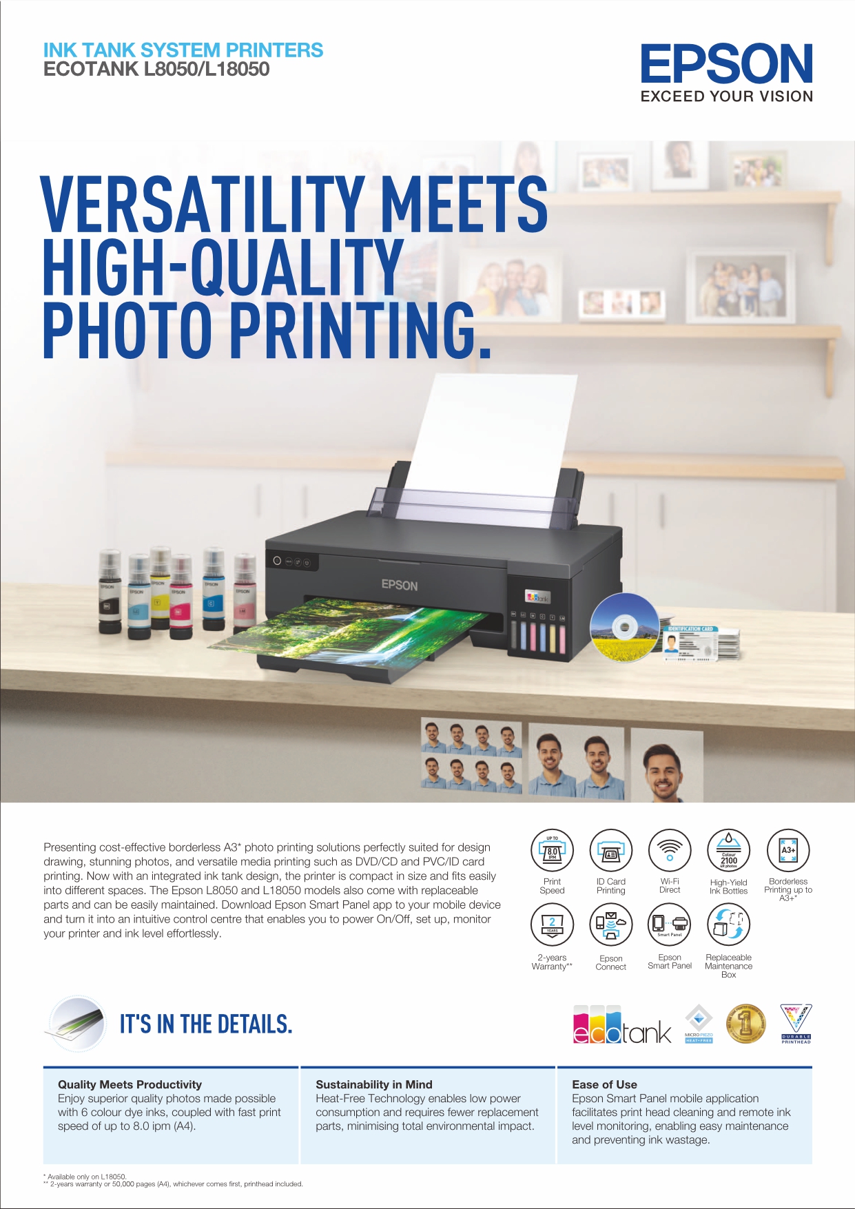 Jual Epson EcoTank L8050 Ink Tank Printer | Shopee Indonesia