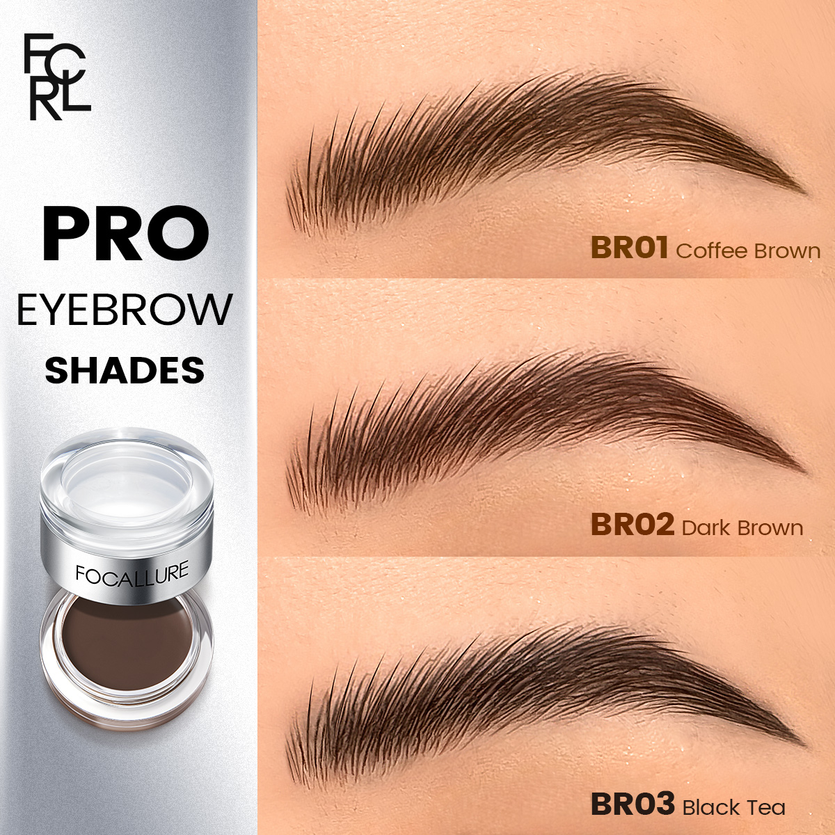 Jual FOCALLURE 2-in-1 Eyebrow Cream & Setting Gel 3D Pro-shape | Shopee ...