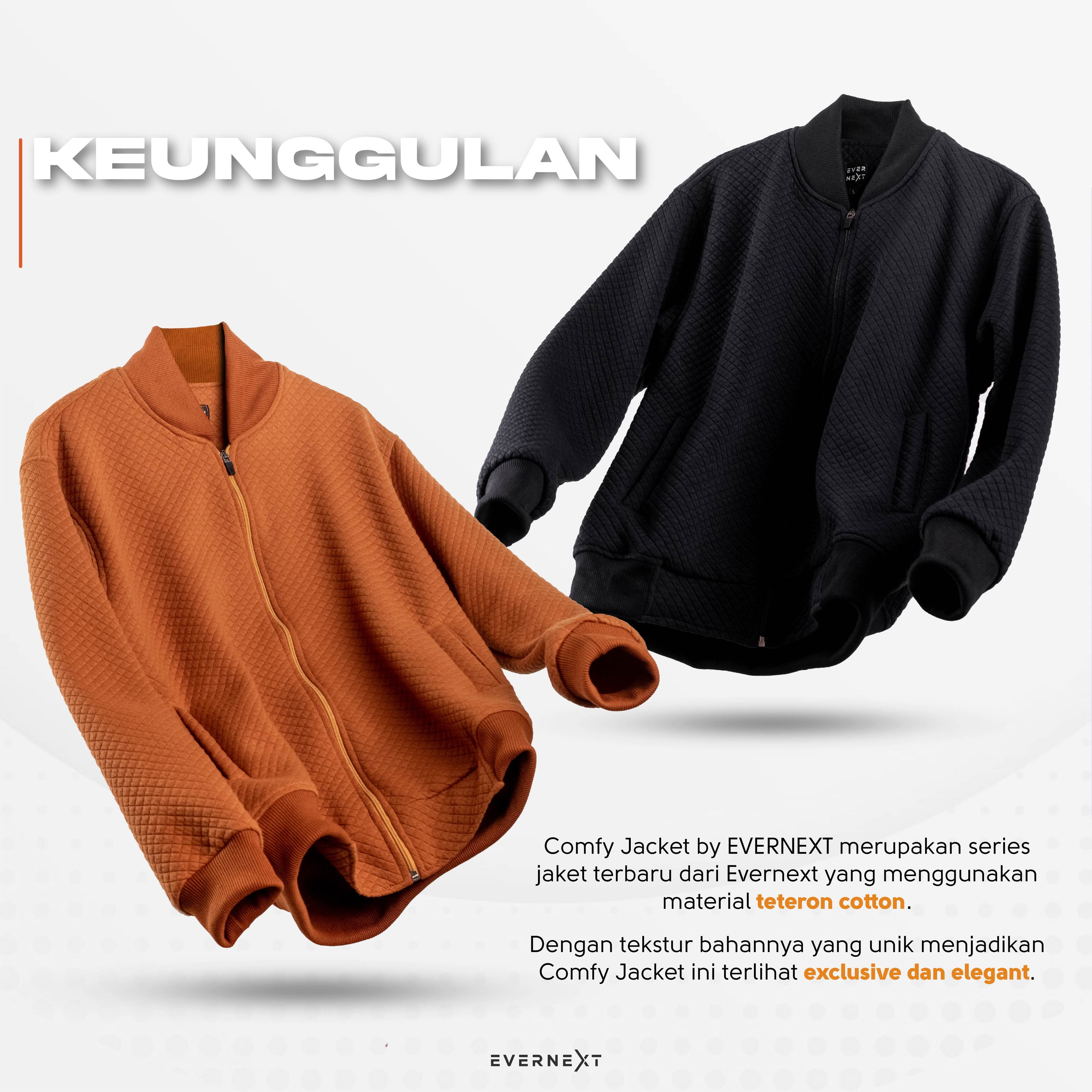 Jual Evernext - Jaket Basic Comfy Pria Jaket Polos Pria Bomber Pria ...
