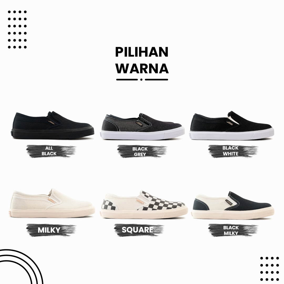 Jual SEPATU SLIP ON JOHNSON - VENUS ALL BLACK | Shopee Indonesia