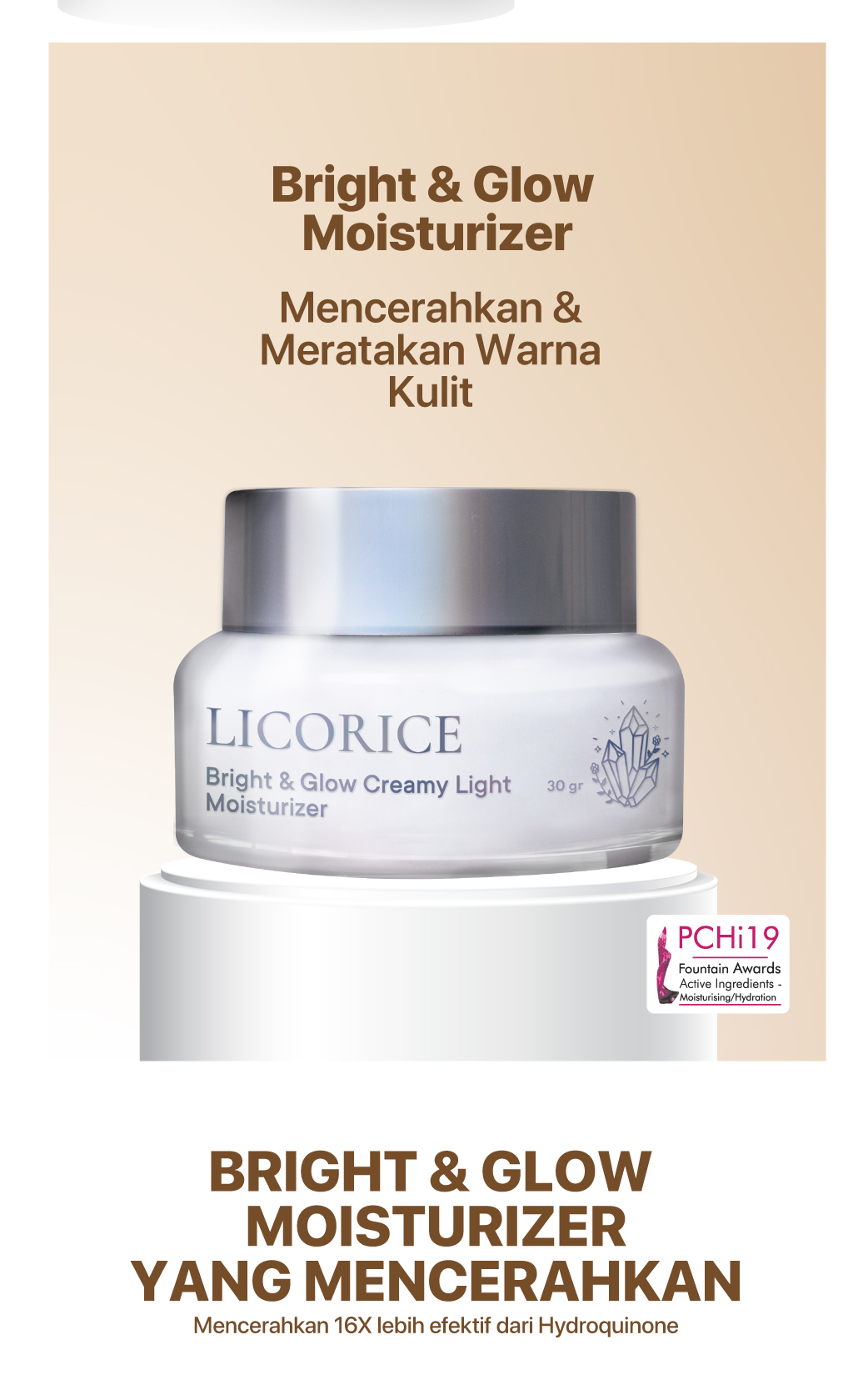Jual NPURE Licorice Bright & Glow Creamy light Moisturizer / Creamy ...