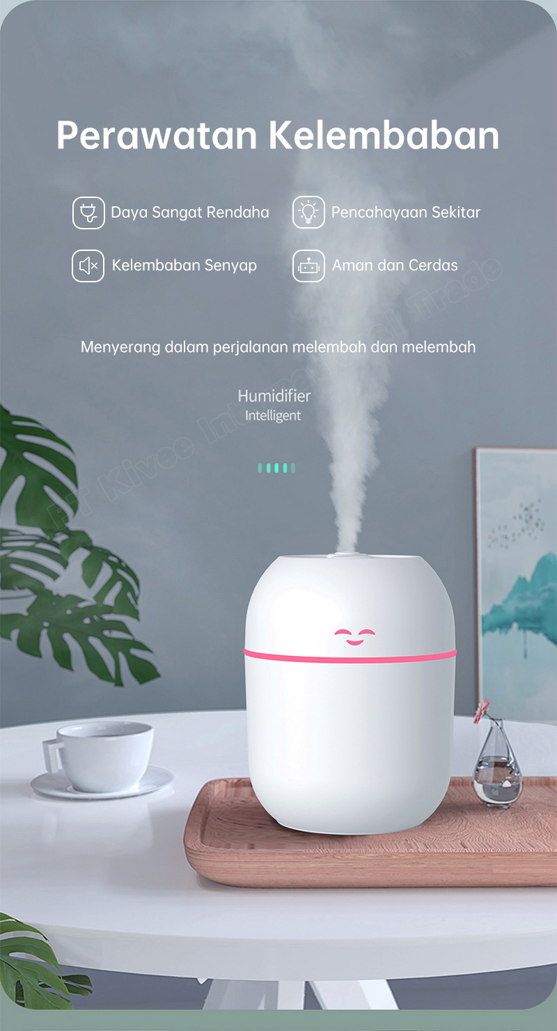 Jual Humidifier BASIKE Pelembab Volume besar Lampu Malam Berwarna-warni ...