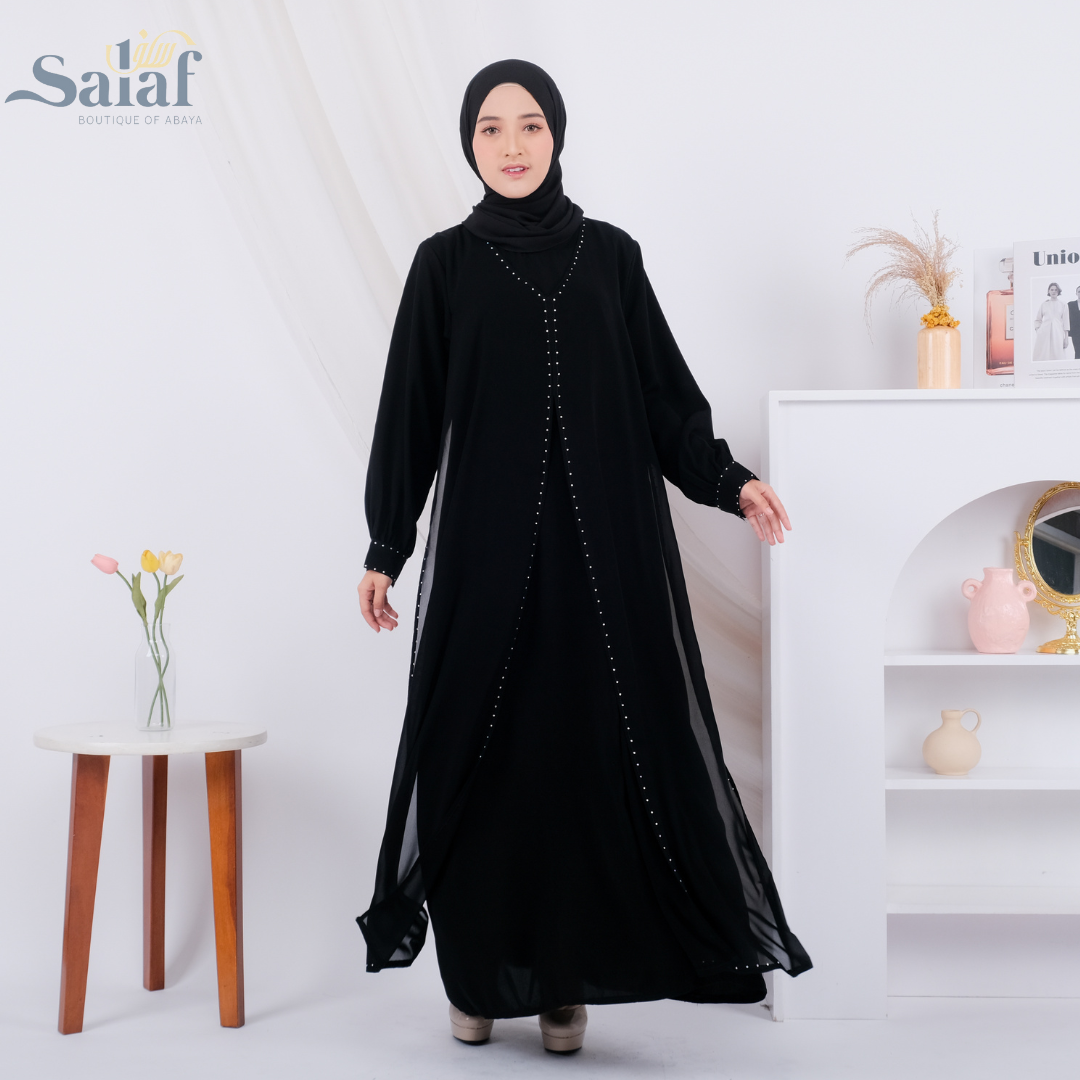Jual Gamis Hitam Turki | Maxi Dress Muslimah Terbaru | Abaya Turkey ...