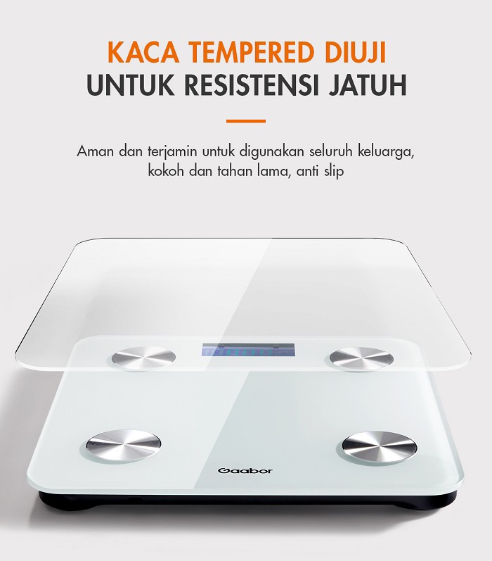 Jual Gaabor Timbangan Badan Digital BMI Kadar Lemak Masa Otot Body ...