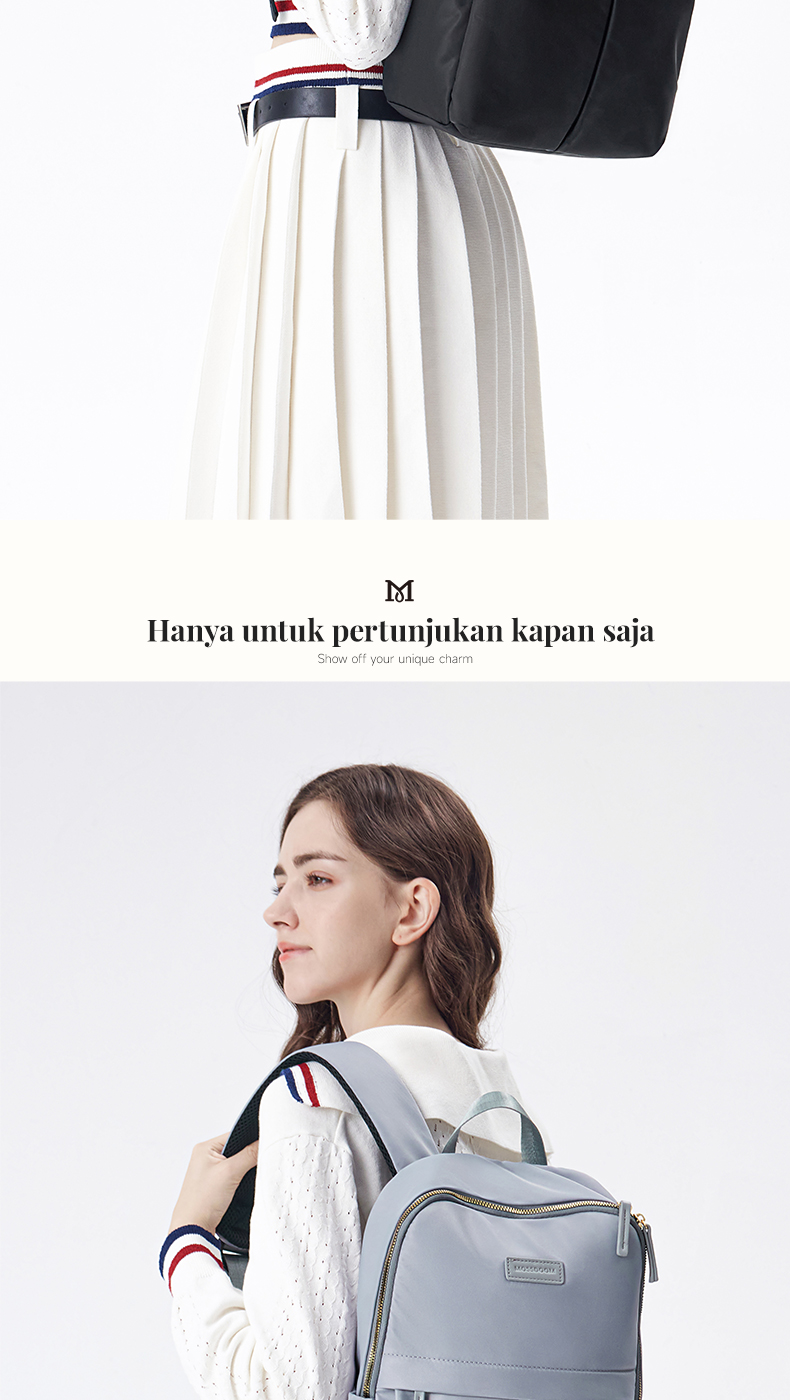 Jual MOSSDOOM Tas Ransel Wanita Breton Backpack Tahan Air Wanita Tas ...