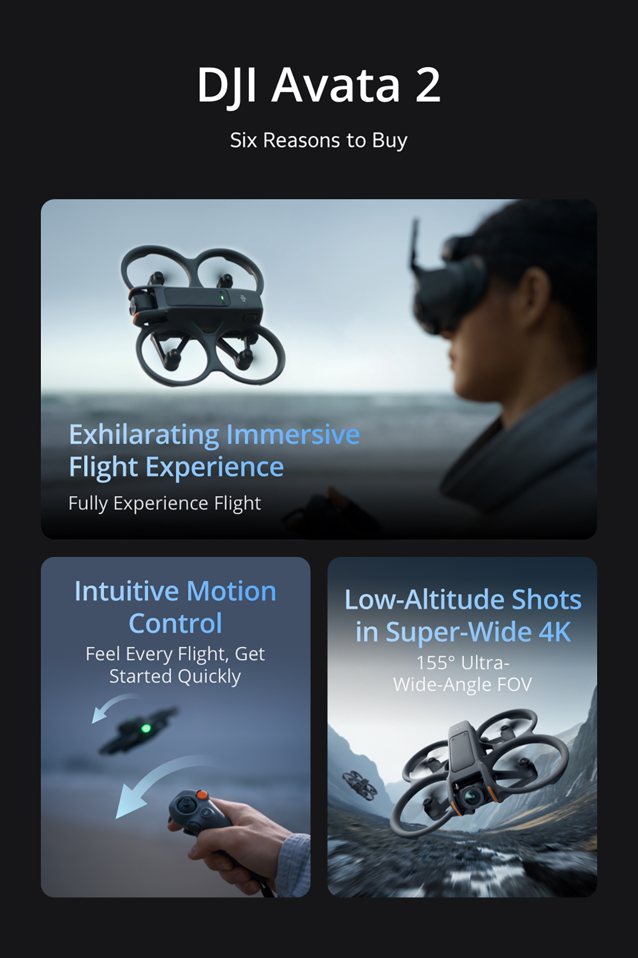 Jual DJI Avata 2 Fly More Combo - Camera Drones | Immersive Flight ...