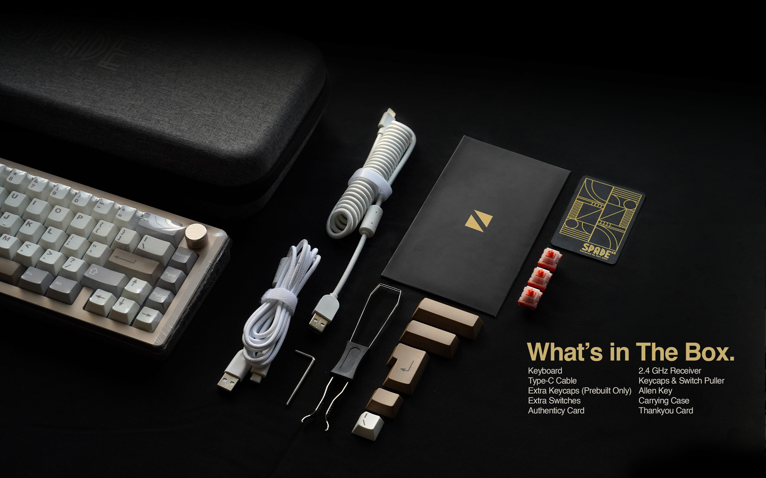 Jual Noir Spade65 65% Aluminum Wireless Mechanical Keyboard Gasket ...