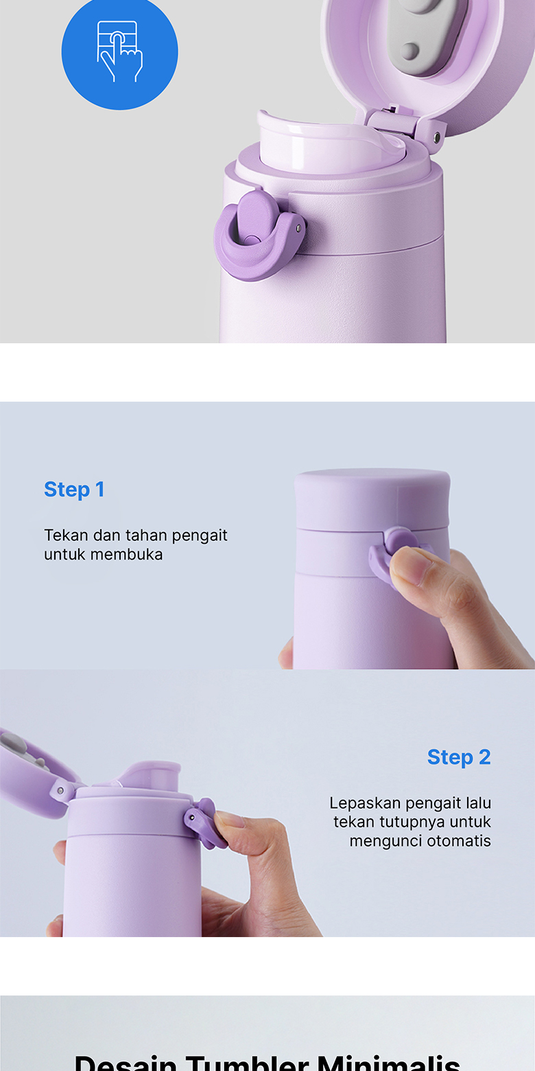 Jual LocknLock New Touch Tumbler 450ml | Shopee Indonesia