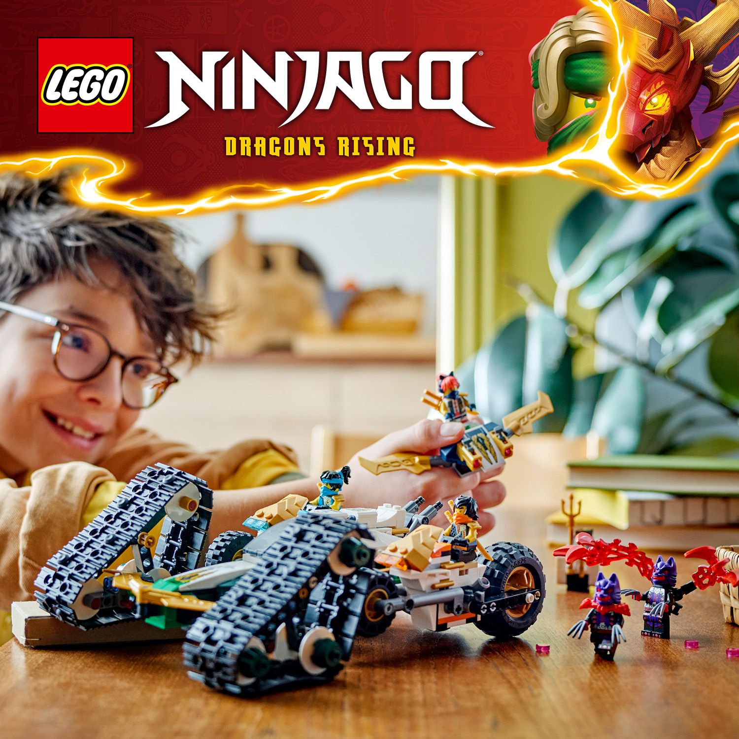 Jual LEGO Ninjago 71820 Ninja Team Combo Vehicle (576 Pieces) Ninja ...