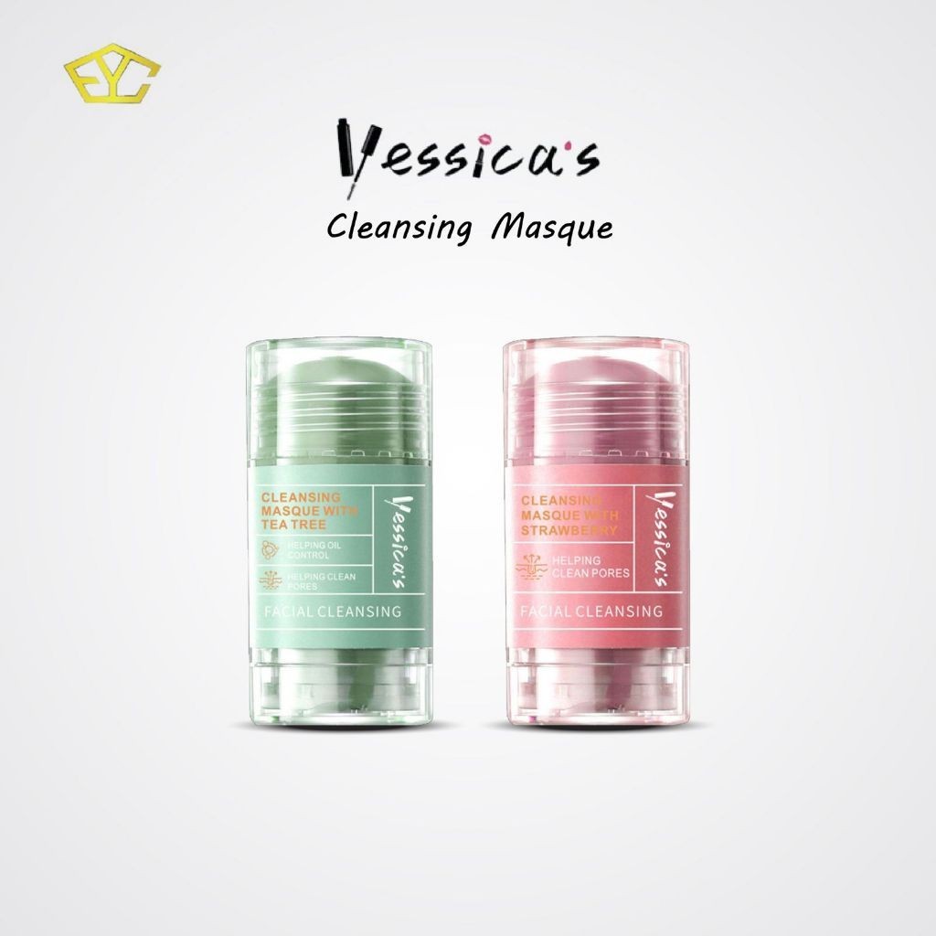 Jual Yessica's Cleansing Masque With Tea Tree | Strawberry Stick Mask ...