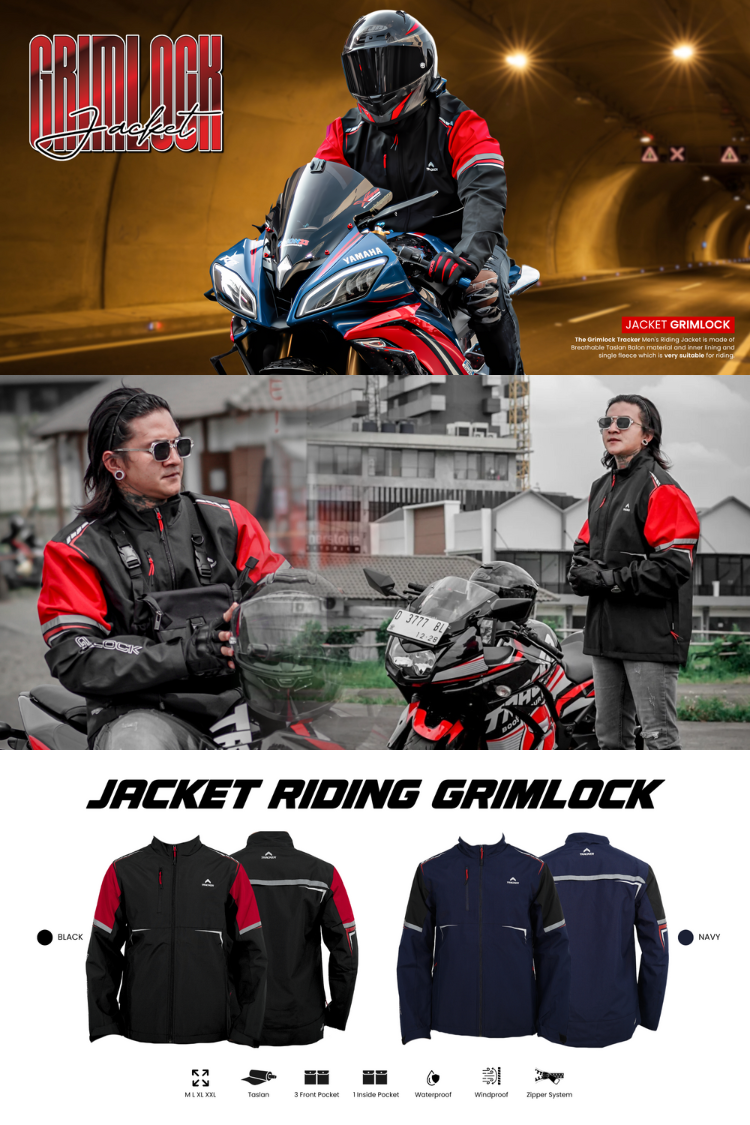 Jual Jaket Motor Pria Tracker Grimlock | Shopee Indonesia