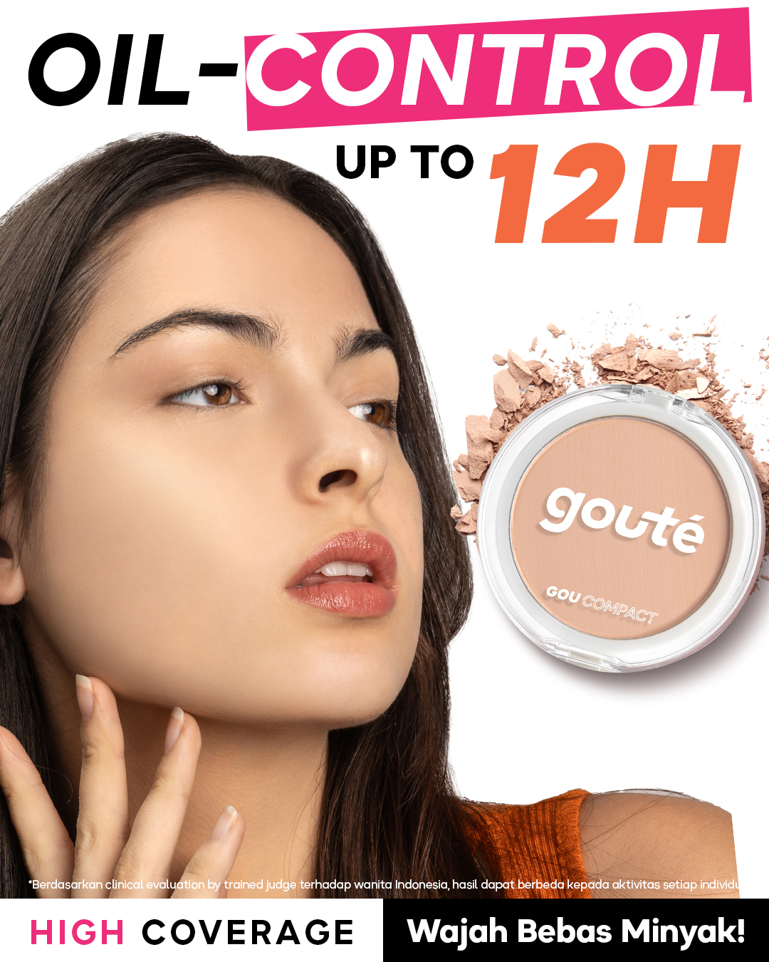 Jual Goute Compact Powder Matte Oil Control | Goucompact Velvet Finish ...