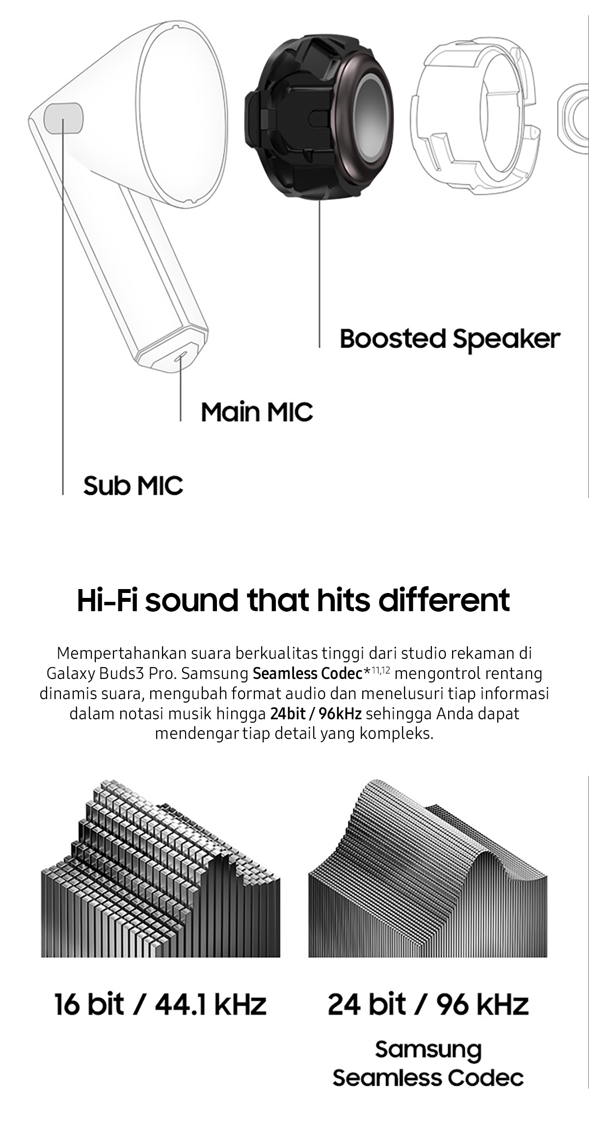 Jual Samsung Galaxy Buds3 - Silver, Bluetooth Earbuds, Adaptive Noise ...