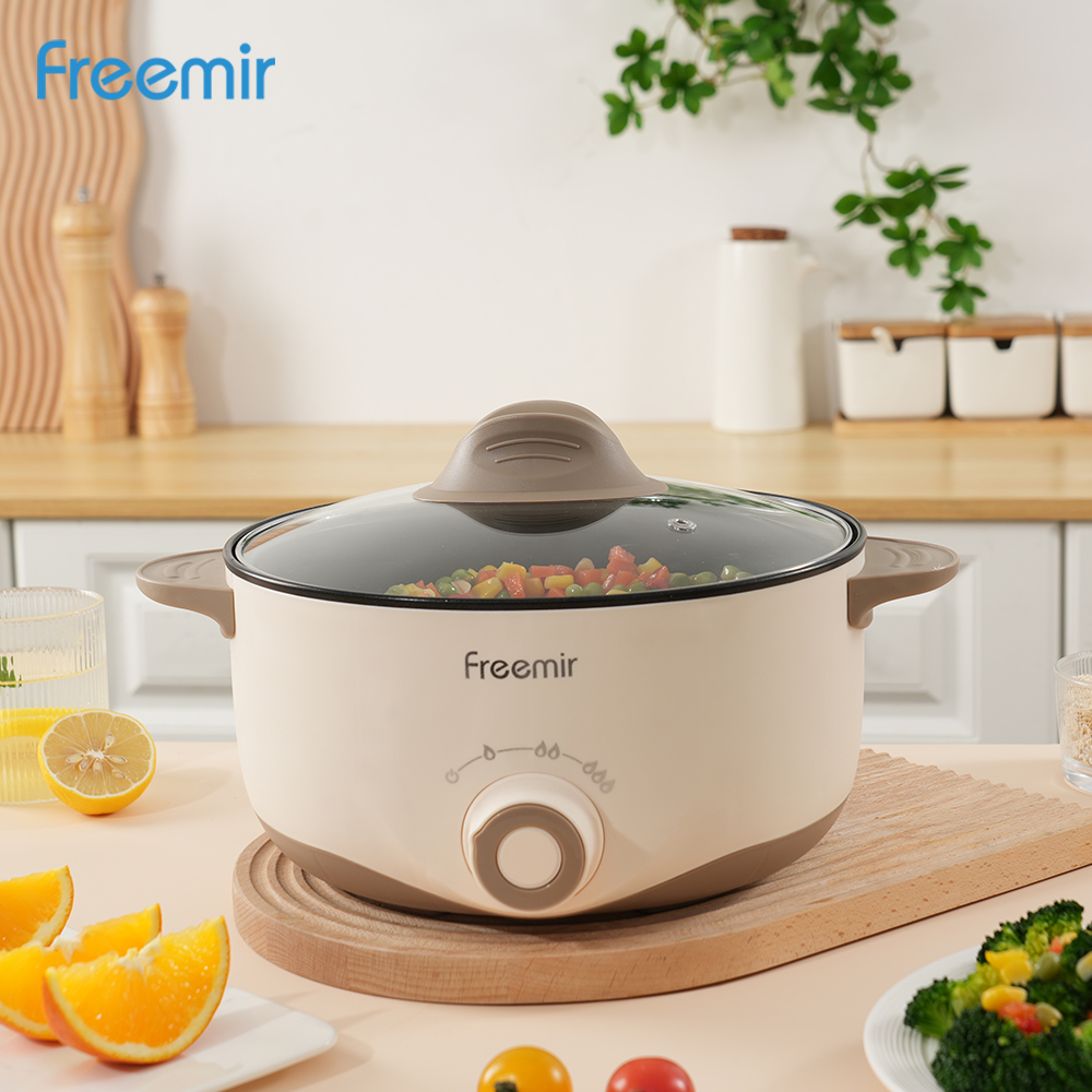 Jual freemir Panci Kukus Listrik Daya Rendah Tutup Kaca Anti lengket ...
