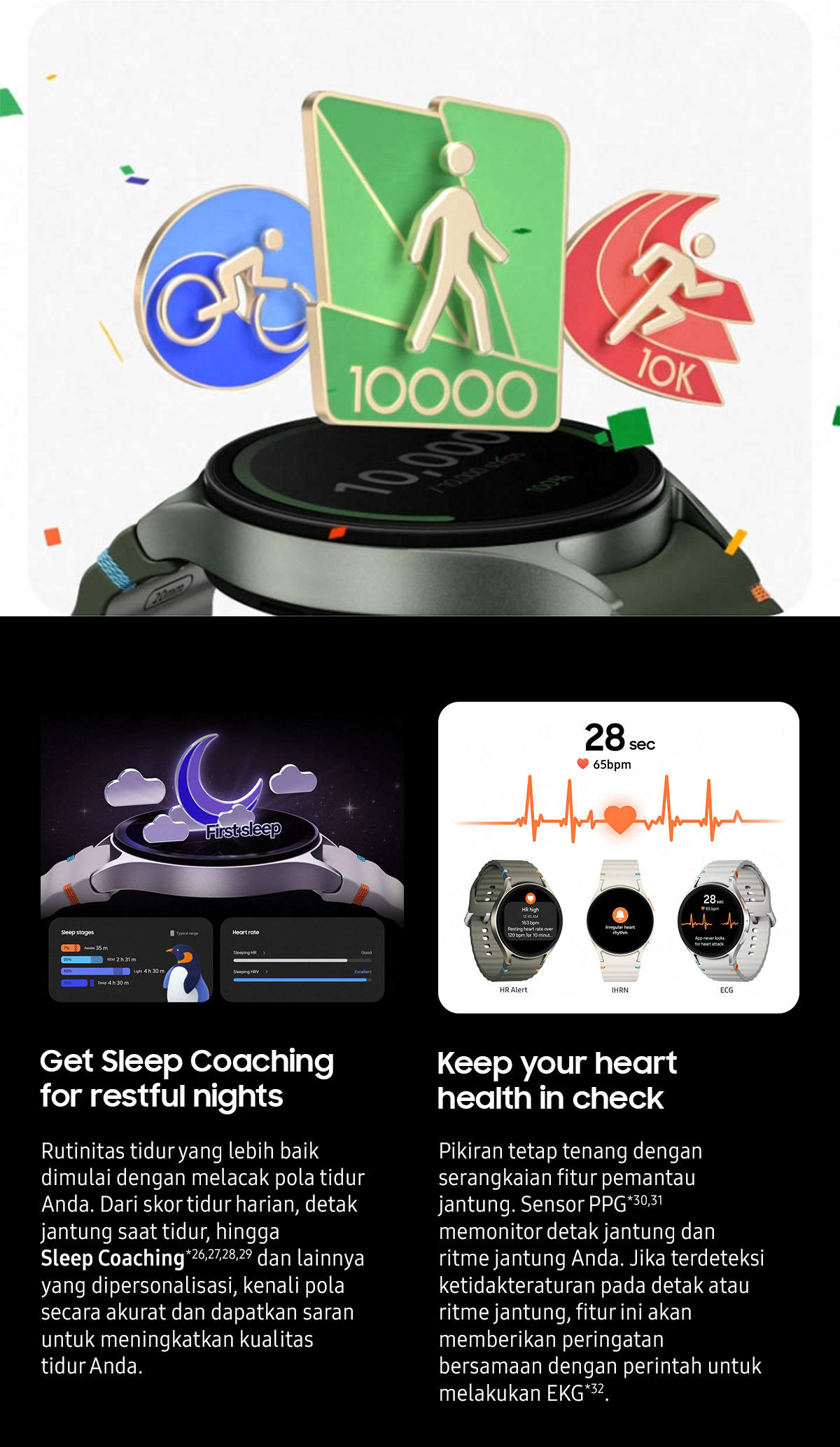 Jual Samsung Galaxy Watch7 44mm - Green, Smartwatch AI, Prosesor 3nm ...