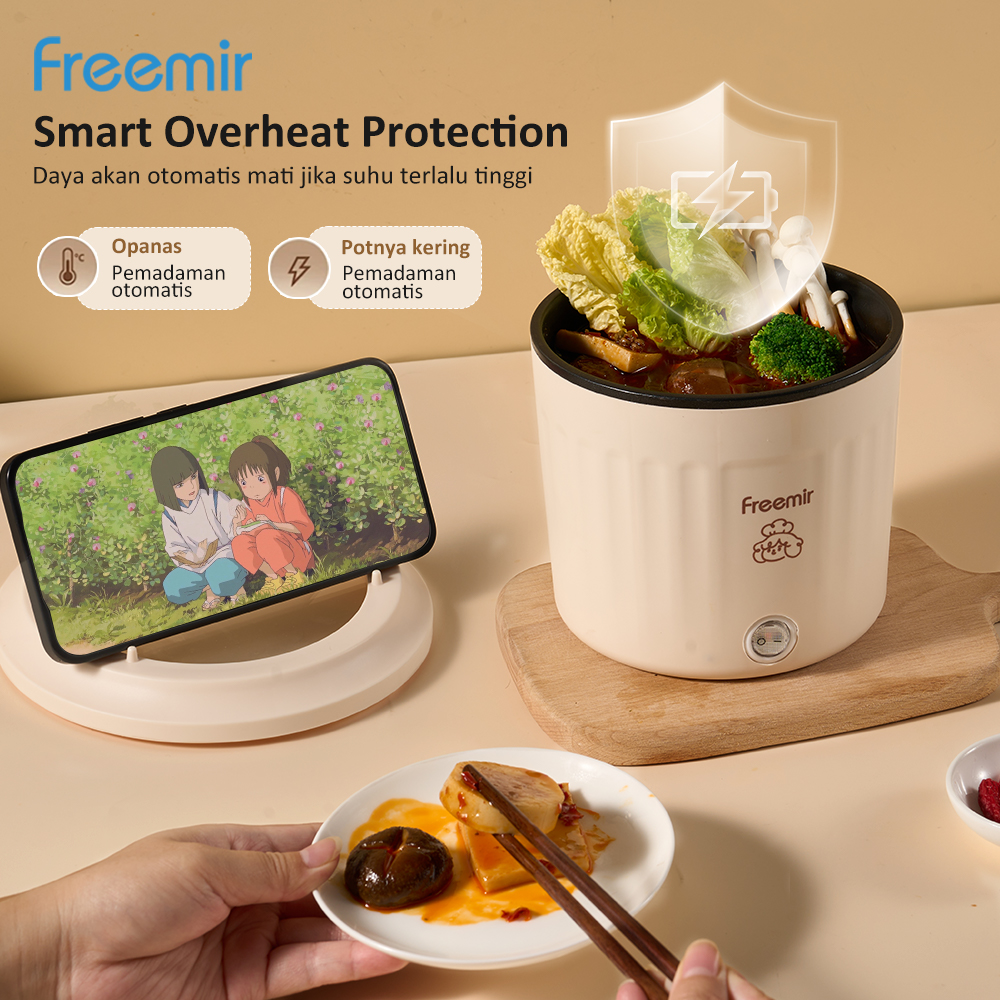 Jual [SPECIAL LIVE] freemir Electric Cooker Mini Low Watt Panci ...