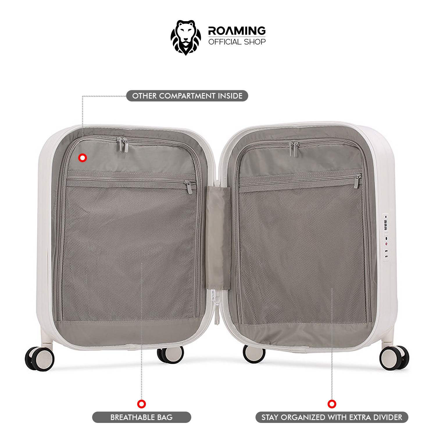 Jual Roaming Koper Kabin & Bagasi R026 | Shopee Indonesia