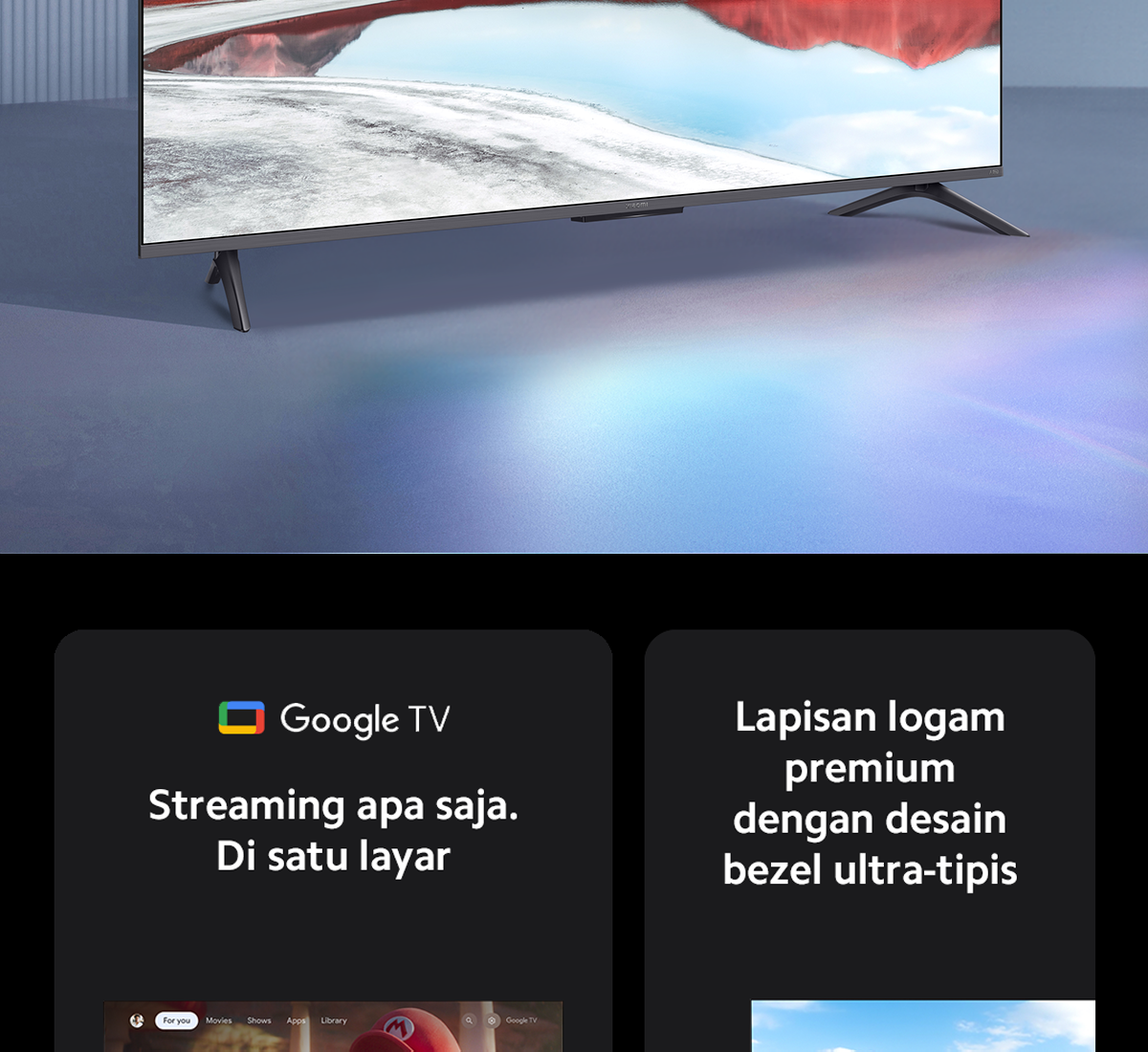 Jual Xiaomi Google TV A Pro 55 2025 | Layar QLED 4K UHD | Dolby DTS ...