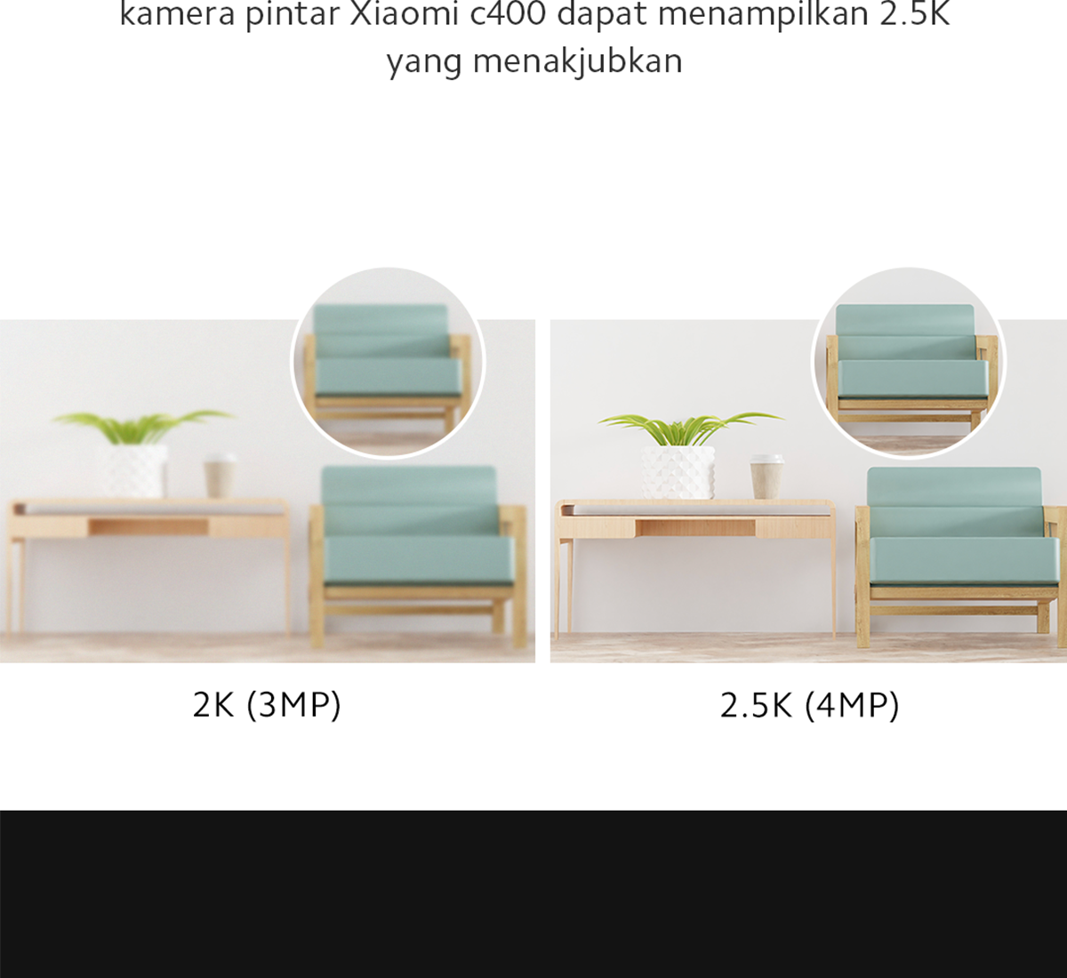 Jual Xiaomi Smart Camera C400 | CCTV Indoor | 4MP | Rotasi 360 ...