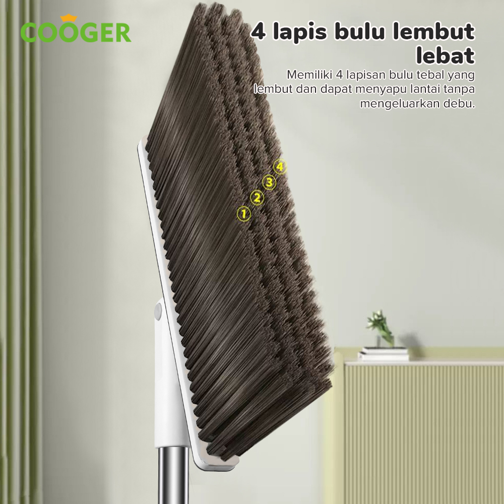 Jual COOGER Sapu Dan Pengki Set Upgrade Gerigi Lipat Folding Broom Set ...